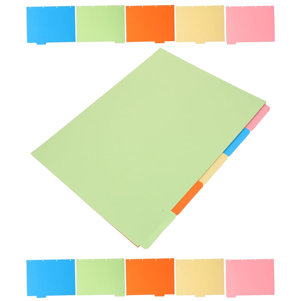 FRCOLOR 3 Sets Versatile File Dividers Bookmark Paperboard Dividers ...