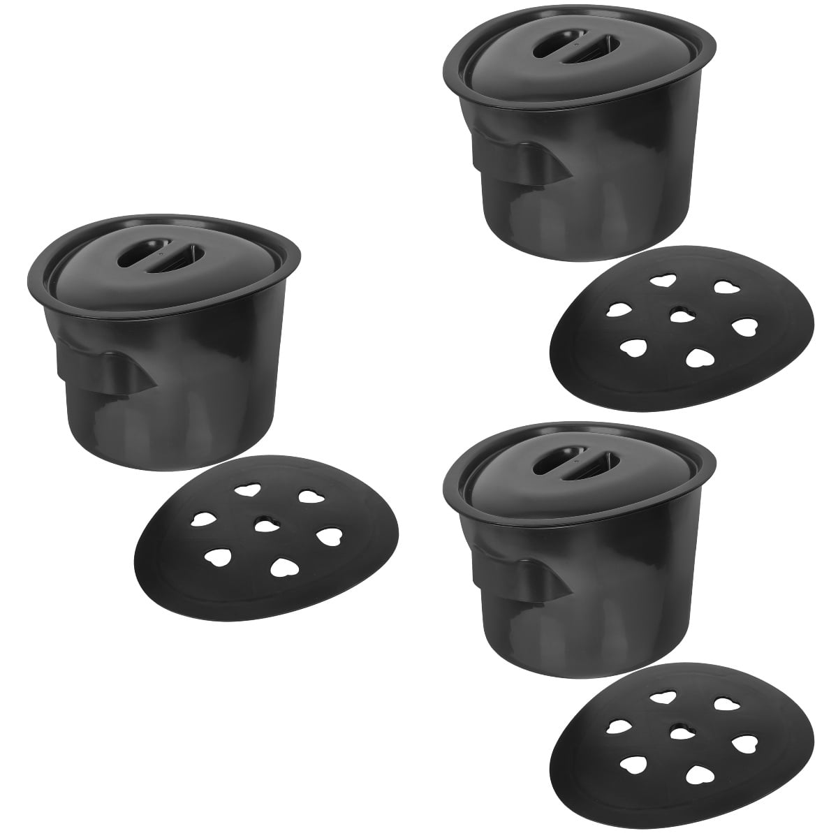 FRCOLOR 3 Sets of Commode Chair Bucket Shower Board Chamber Pot Urinal ...