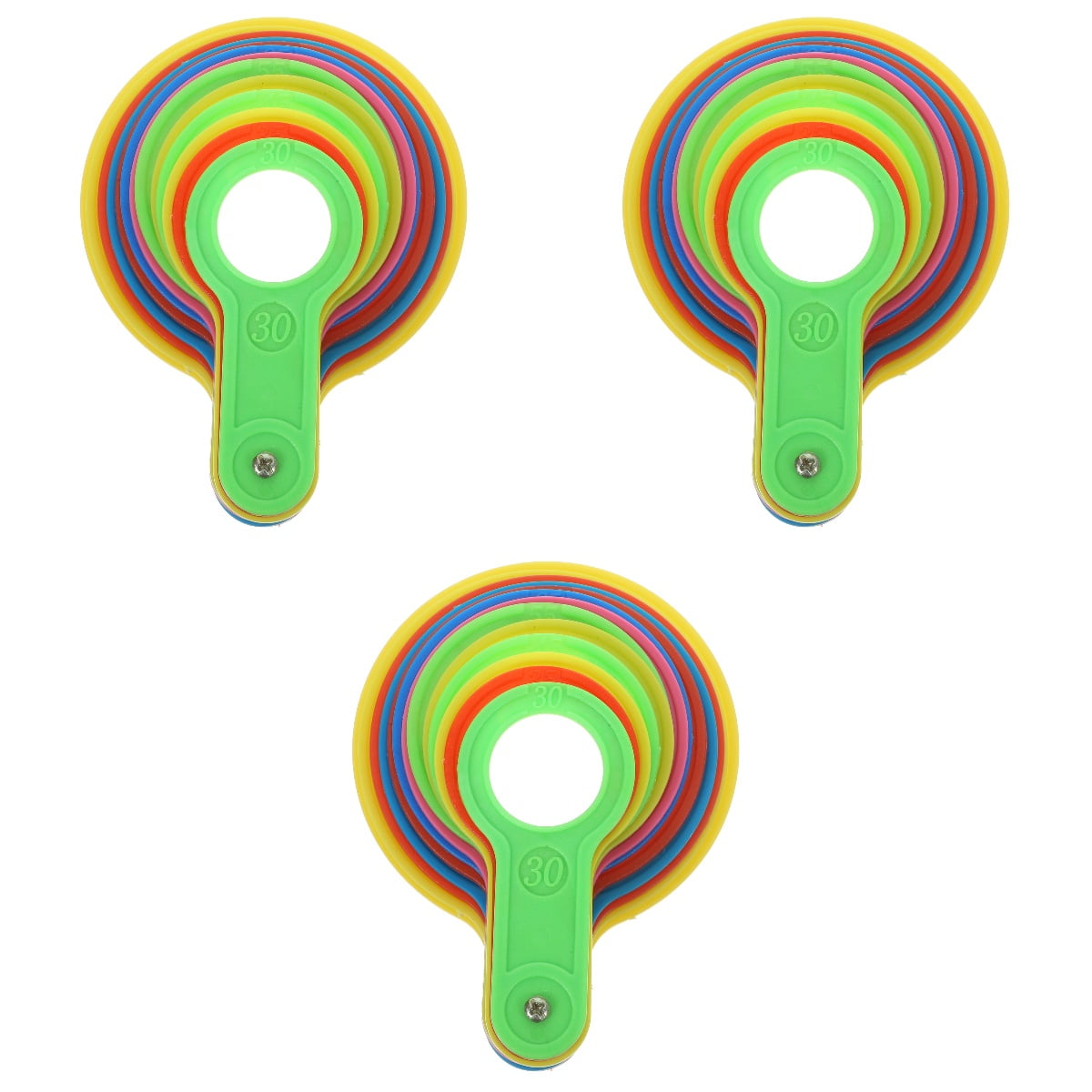 FRCOLOR 3 Sets of Plastic Fruits Diameter Measuring Lap Fruits ...