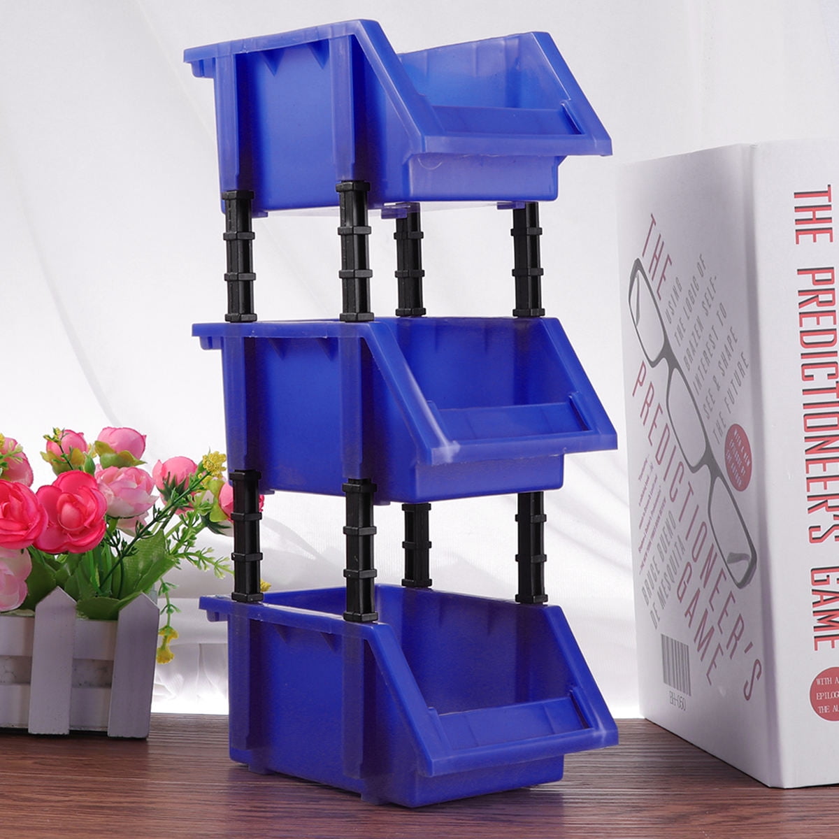 FRCOLOR 3 in 1 DIY Thickened Plastic Containers Component Storage Boxes ...