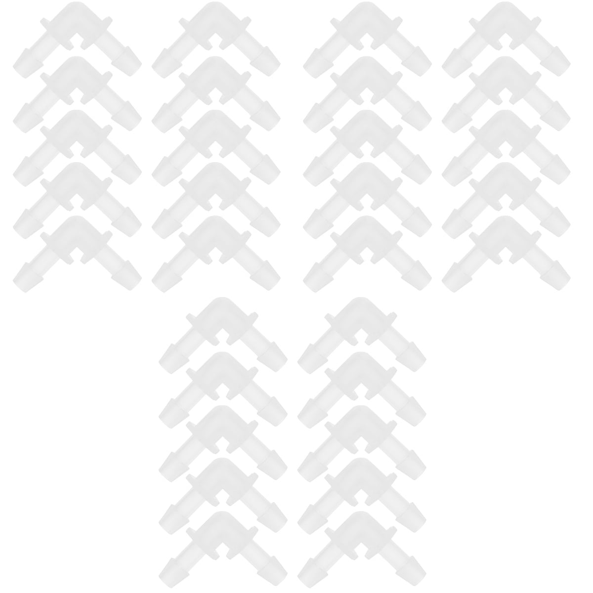 FRCOLOR 30 Pcs 90-degree Elbows Adapters Plastic Barbed Joint Splicers ...