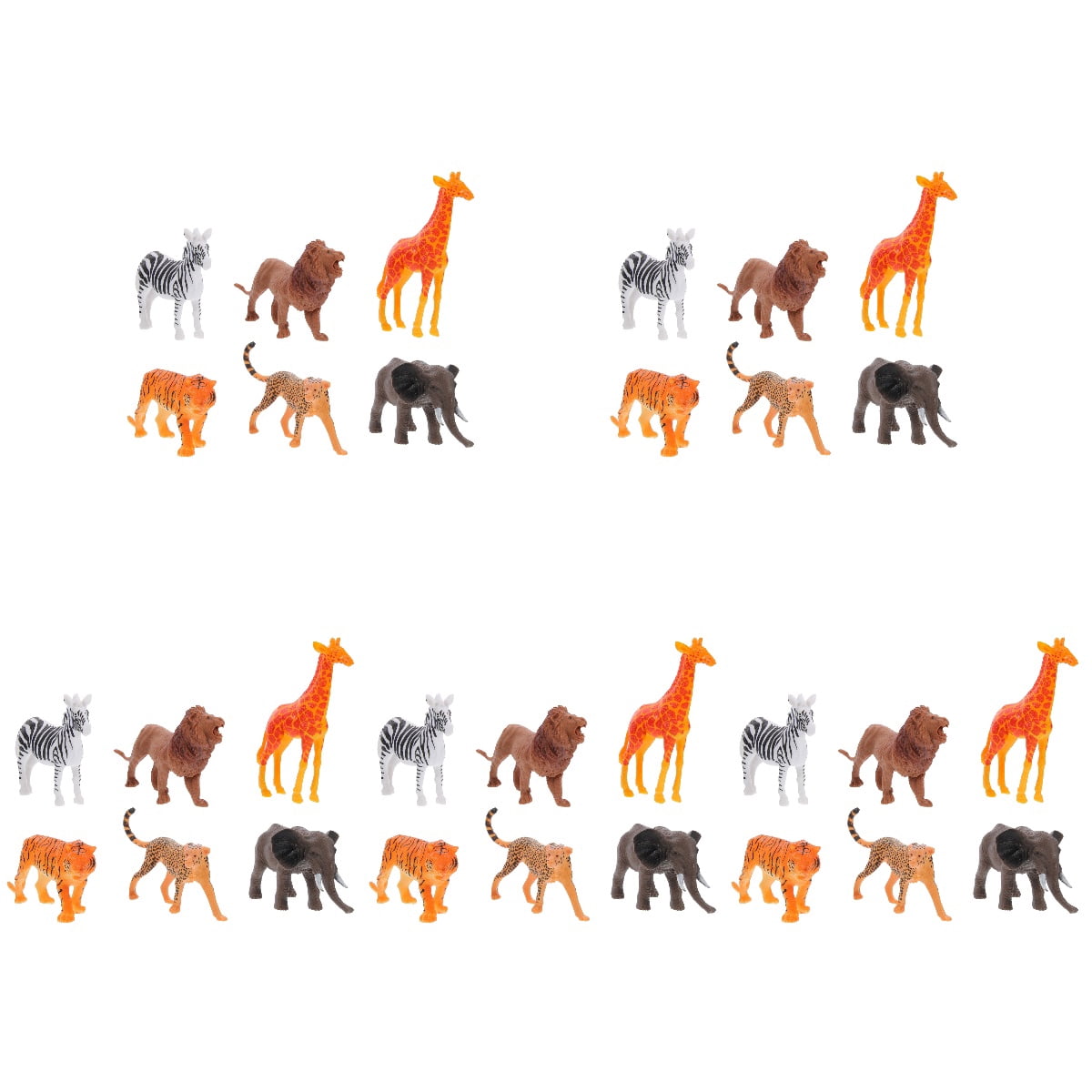 FRCOLOR 30 Pcs Animals Figure Animals Toys Wild Animals Models Toys ...