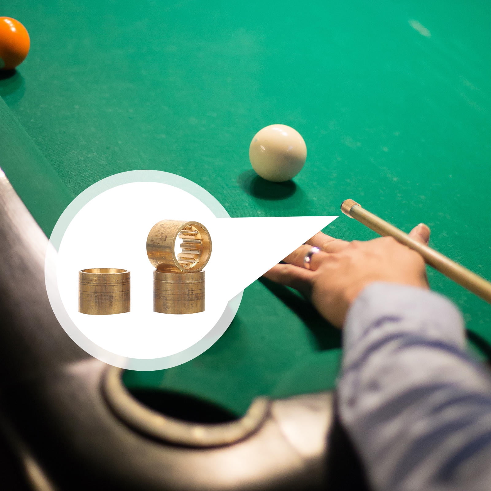 FRCOLOR 30 Pcs Billiards Cue Parts Replacement Ferrule Pool Ferrules ...