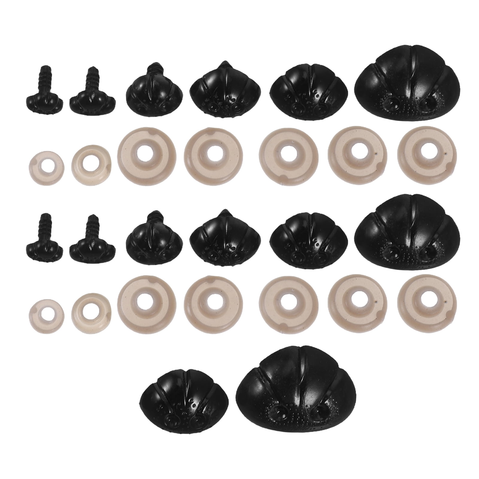 FRCOLOR 30 Pcs Crochet Doll Triangle Doll Doll Nose 3.50X2.80X2.80CM ...