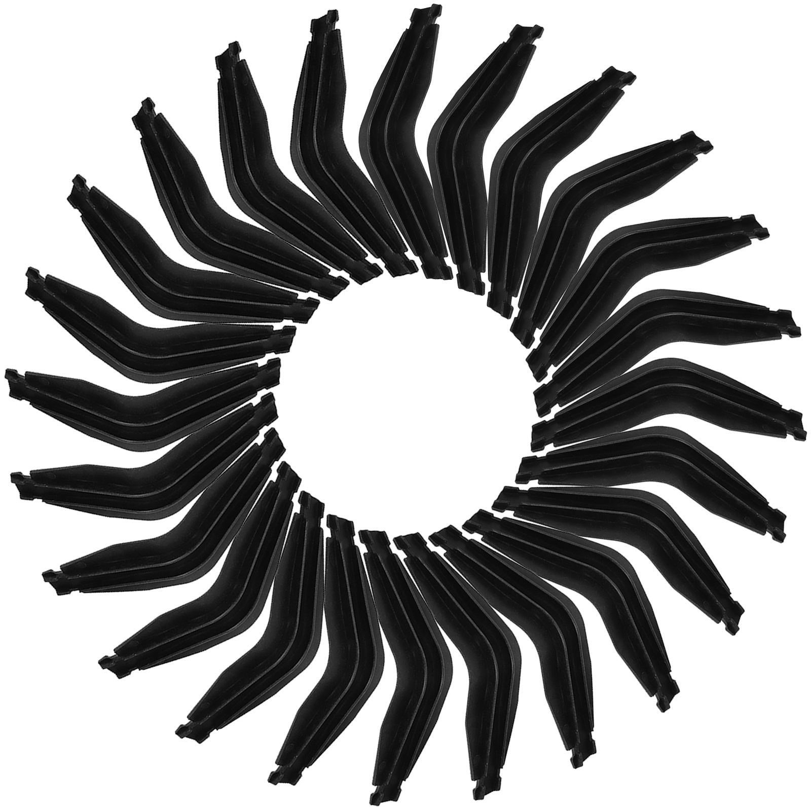 FRCOLOR 30 Pcs Garden Hoops and Netting Clamps for Pool Cover Black ...