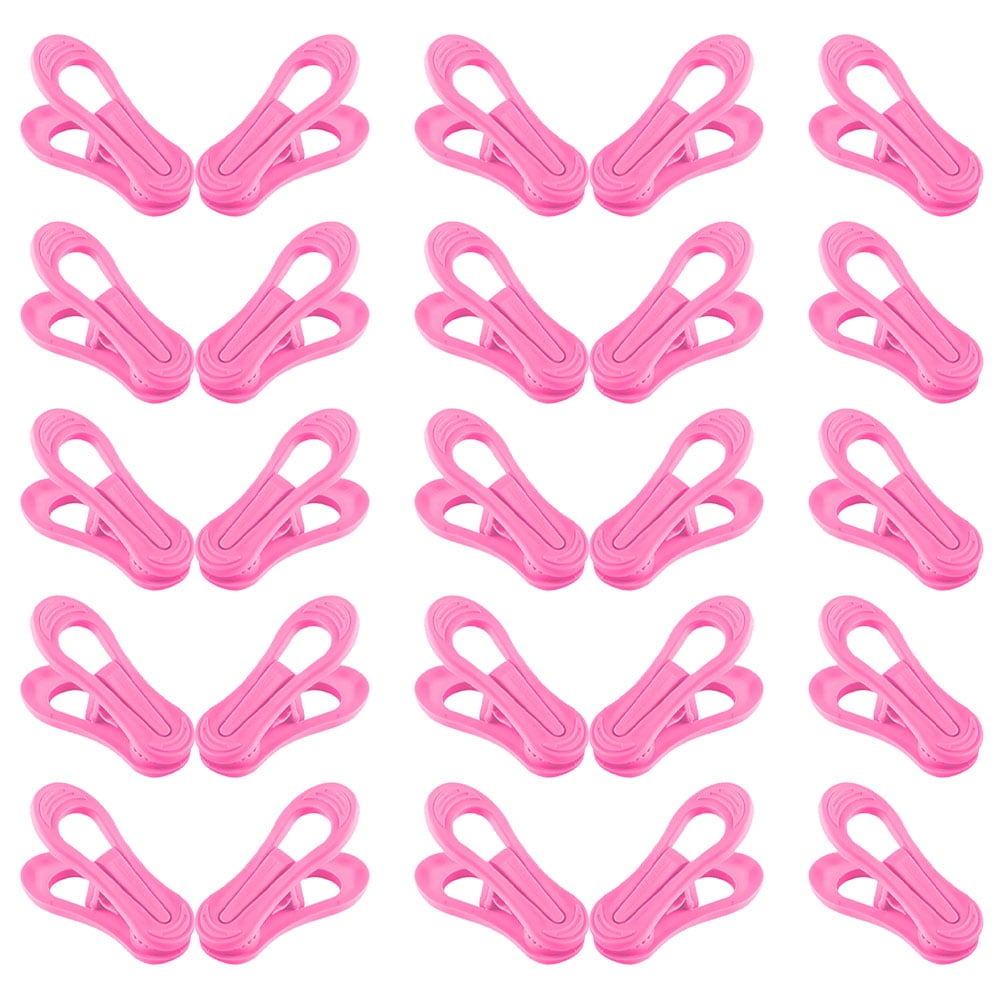FRCOLOR 30 Pcs Hanger Clips Plastic Clothing Pants Hanger Clips Strong ...