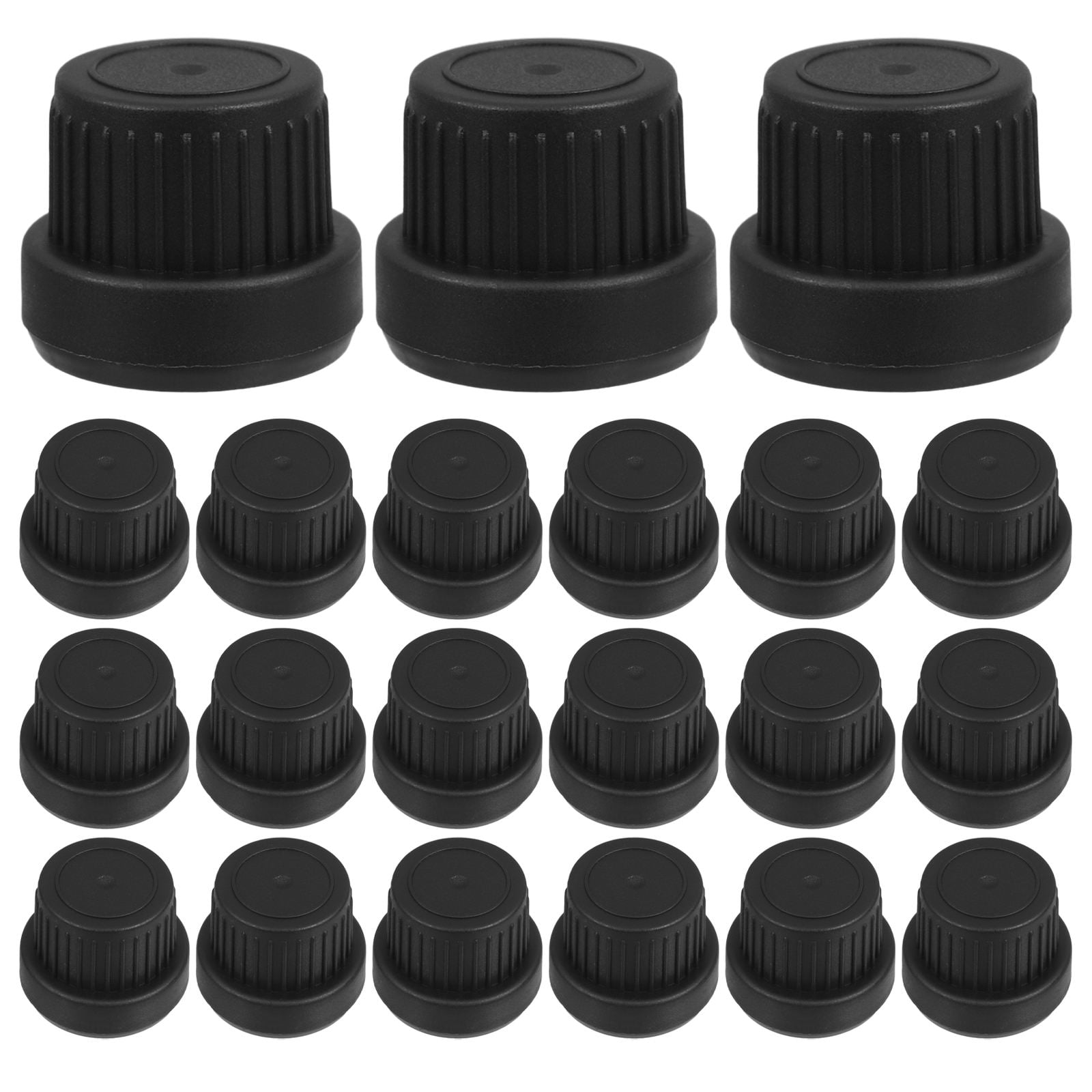 FRCOLOR 30 Pcs Oil Dispenser Cap Dropper Bottle 2.50X2.50X2.20CM Black ...