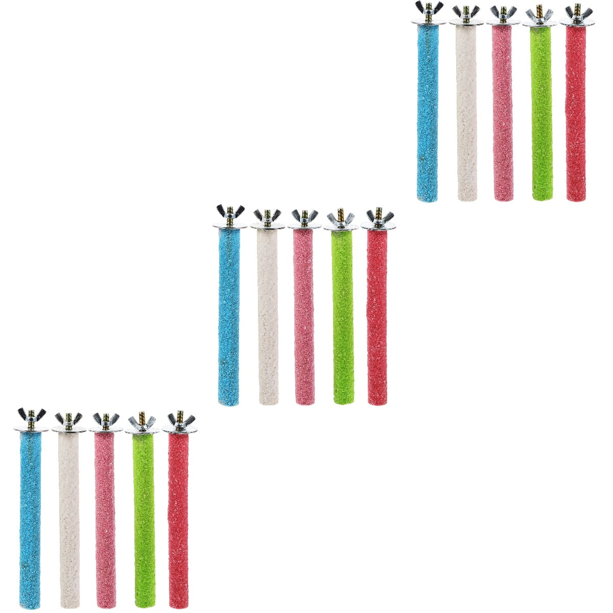 FRCOLOR 30 Pcs Parrot Perch Stand Parrot Perch Toy Wooden Bird Toy ...