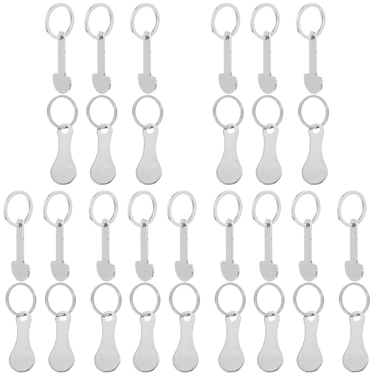 FRCOLOR 30 Pcs Shopping Trolley Token Shopping Cart Release Key ...