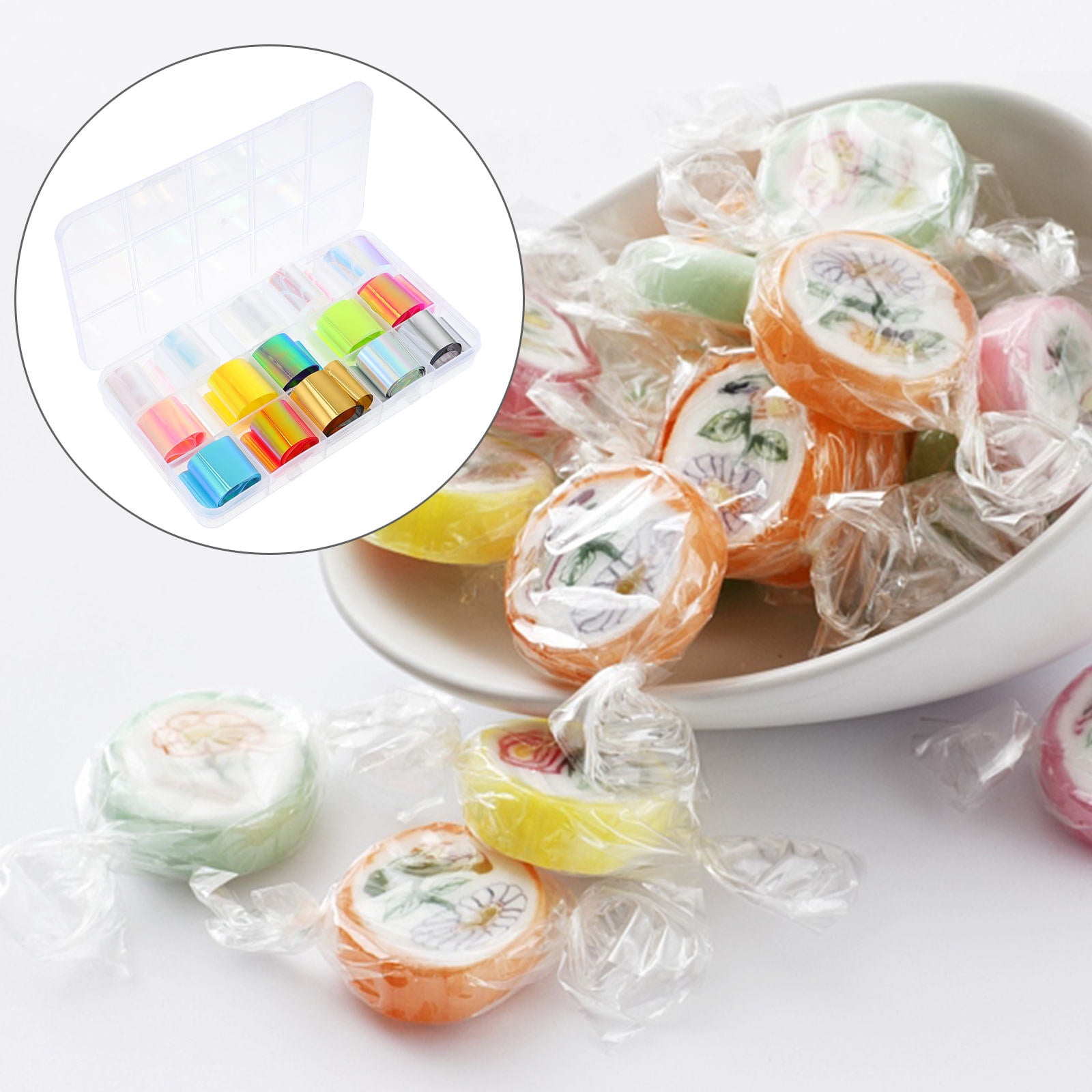 FRCOLOR 30 Rolls Candy Wrapping Paper Handmade Nougat Packaging Candy ...