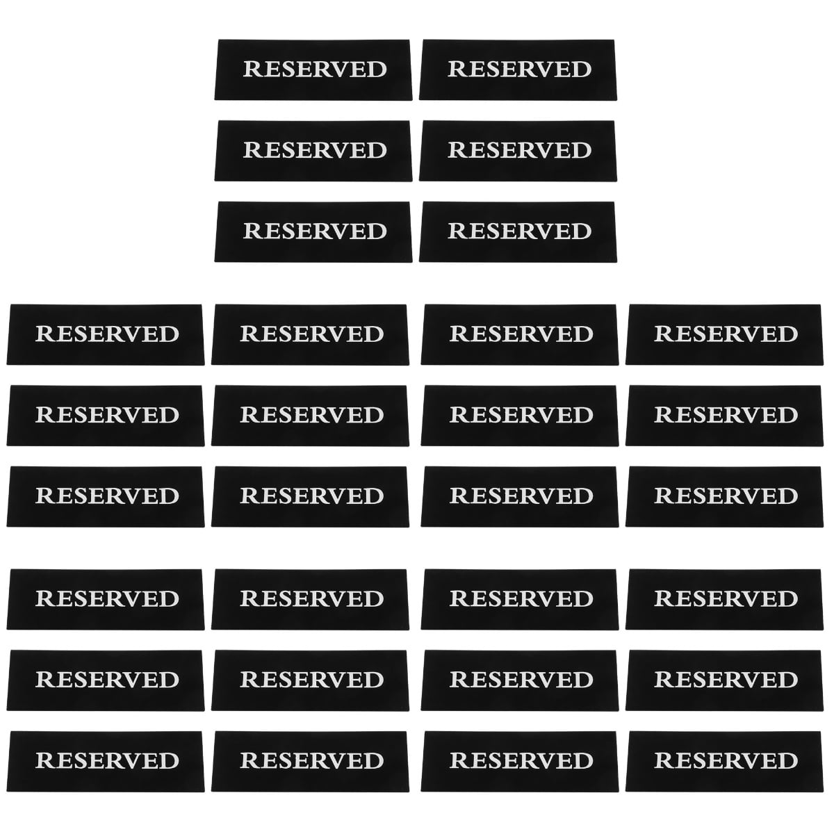 FRCOLOR 30 pcs Acrylic Reserved Signs Acrylic Reserved Signs Acrylic ...