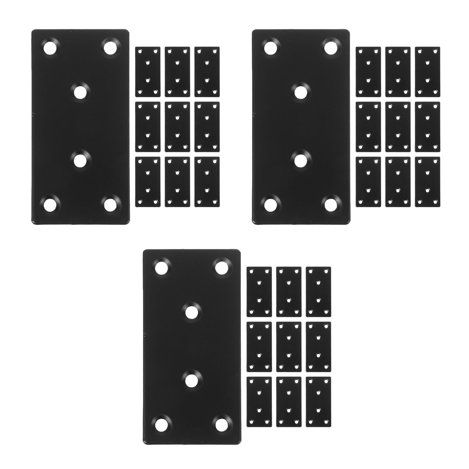 FRCOLOR 30 pcs Metal Mending Plates Steel Straight Brace Brackets ...