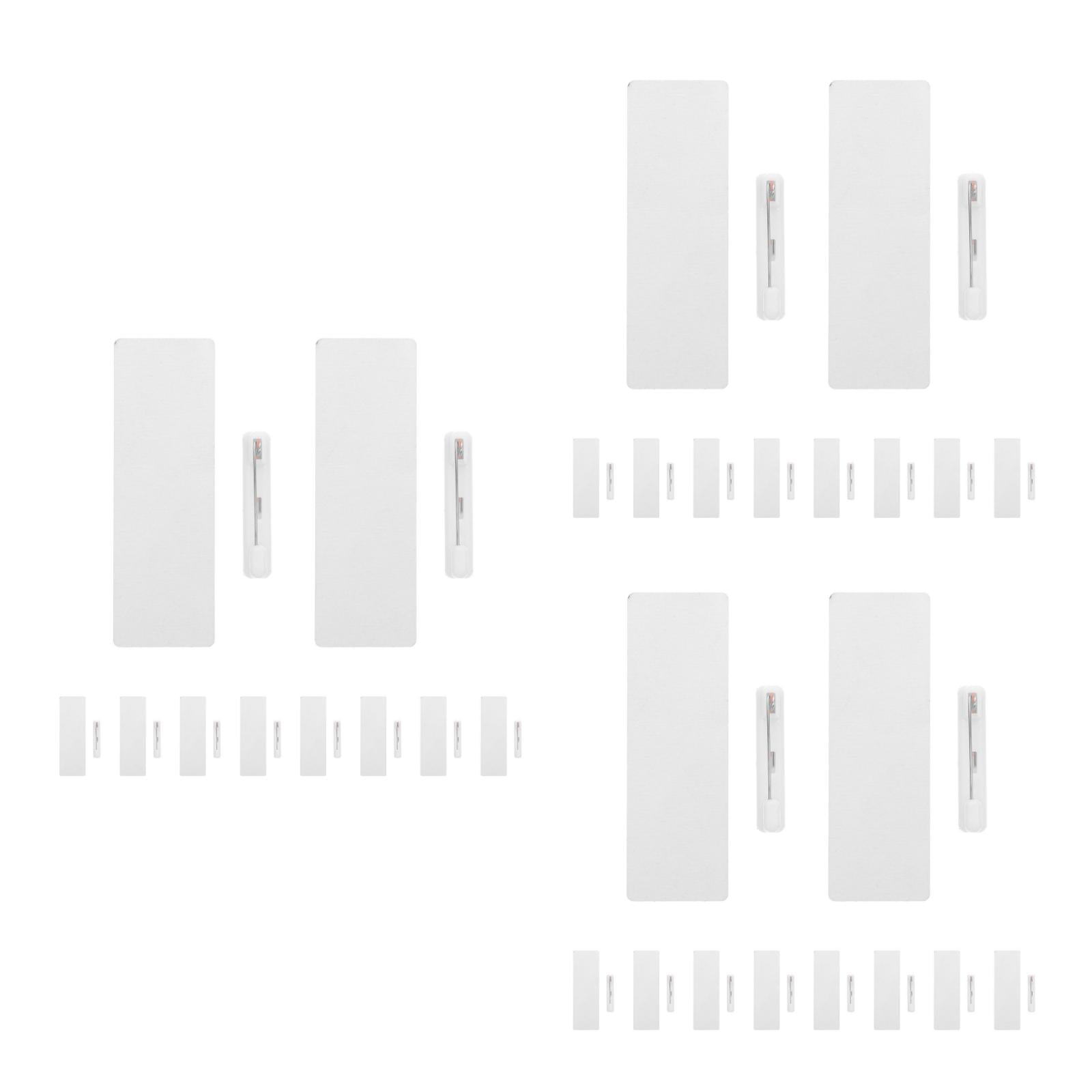 FRCOLOR 30 pcs Sublimation Blank Name Tags With Clips Wooden Name ...