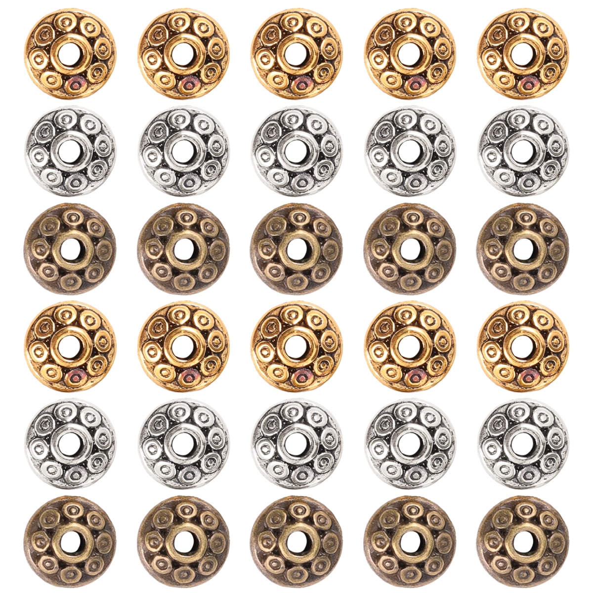 FRCOLOR 300 PCS Circle Spinner Beads DIY Jewelry Making Child - Walmart.com