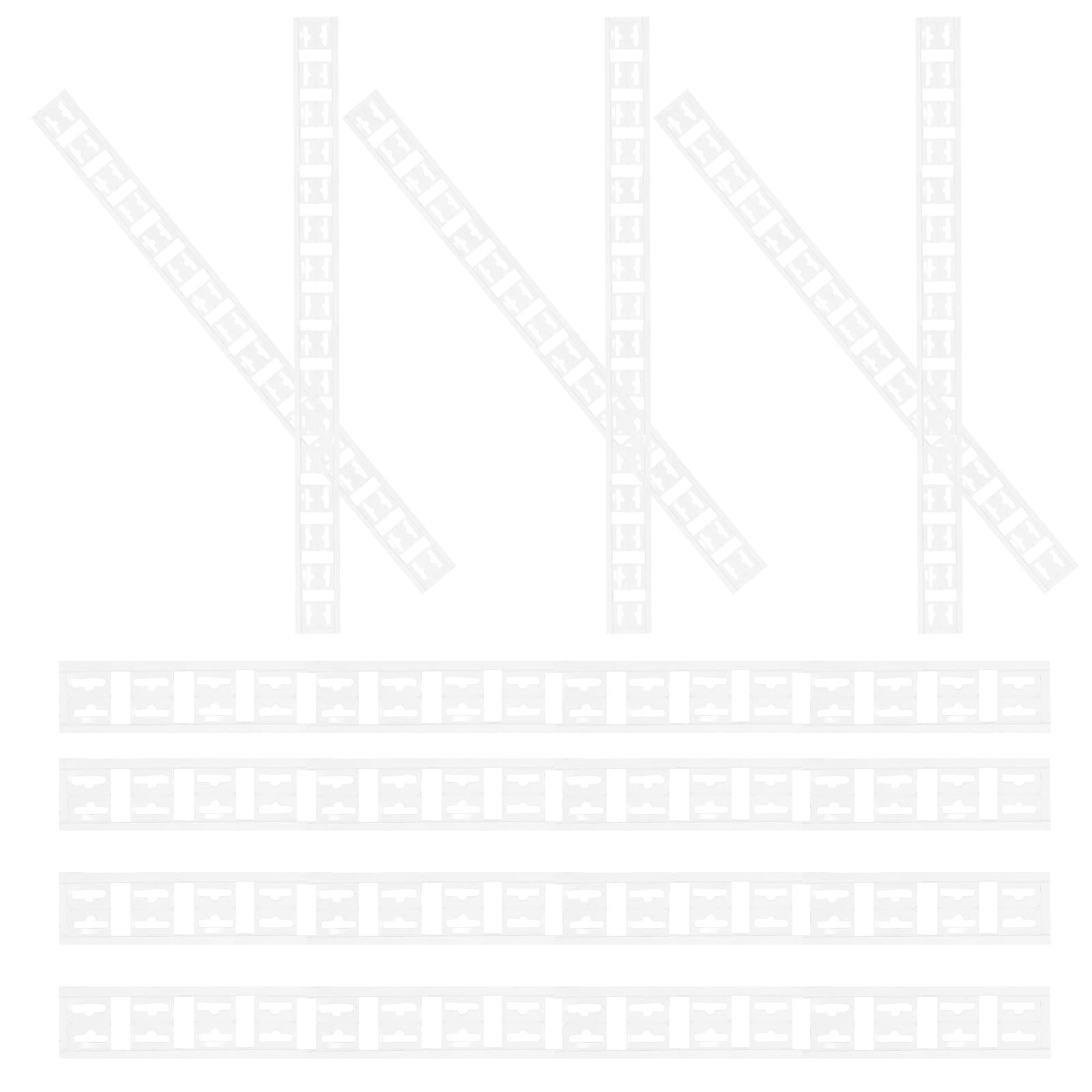 FRCOLOR 300 Pcs Tabs Pvc Transparent Self-adhesive Hook Packaging Box ...