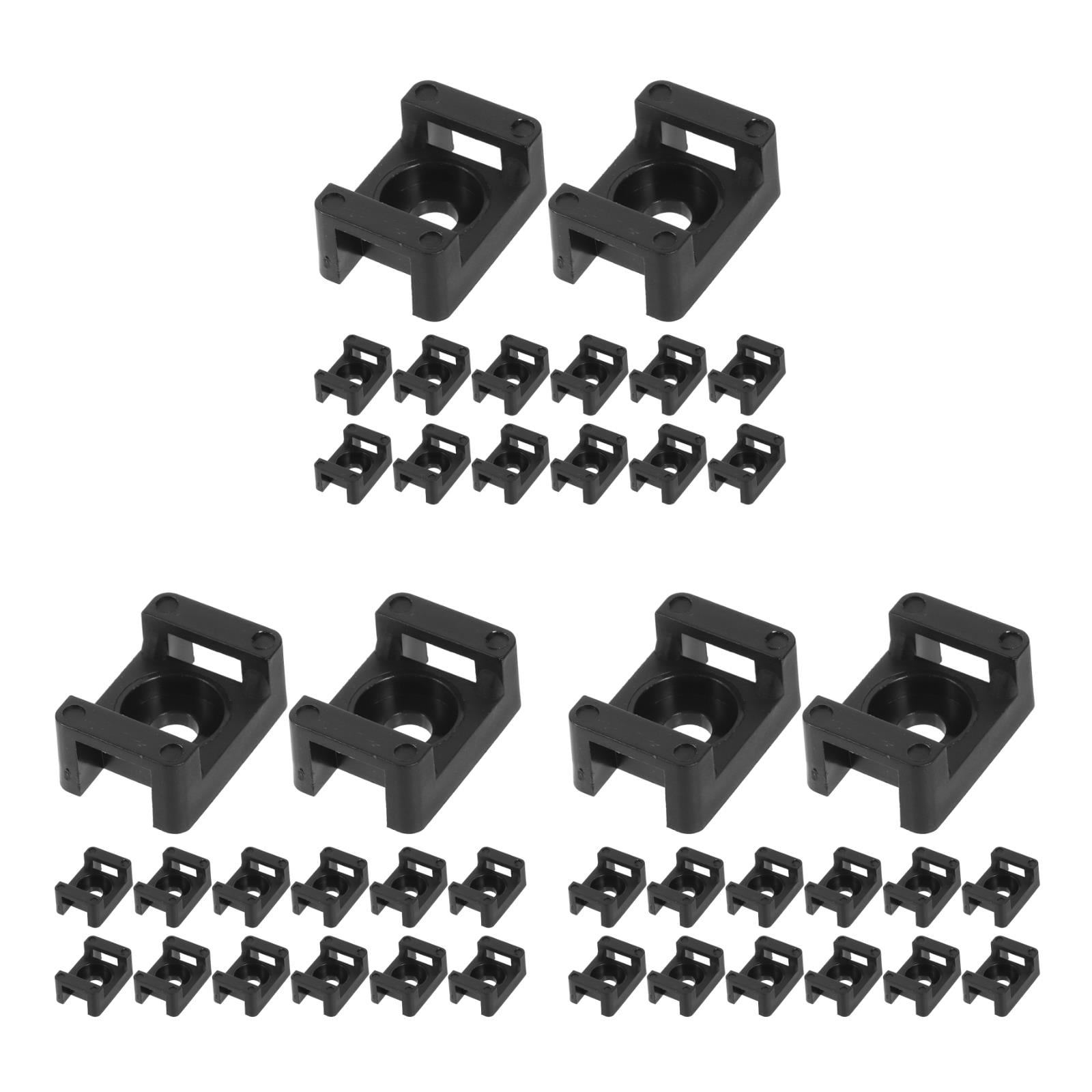 FRCOLOR 300 pcs Zip Tie Base Saddle Type Mounts Base Wire Cable Clips ...