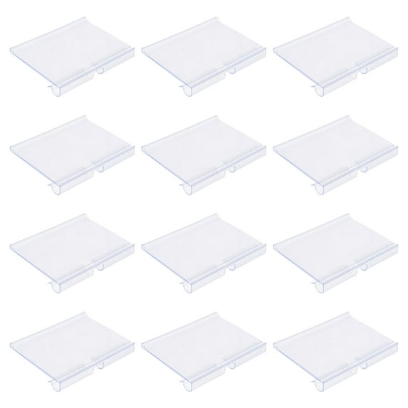 FRCOLOR 30PCS Shelf Sign Clips in White PVC for Product Sign Display ...