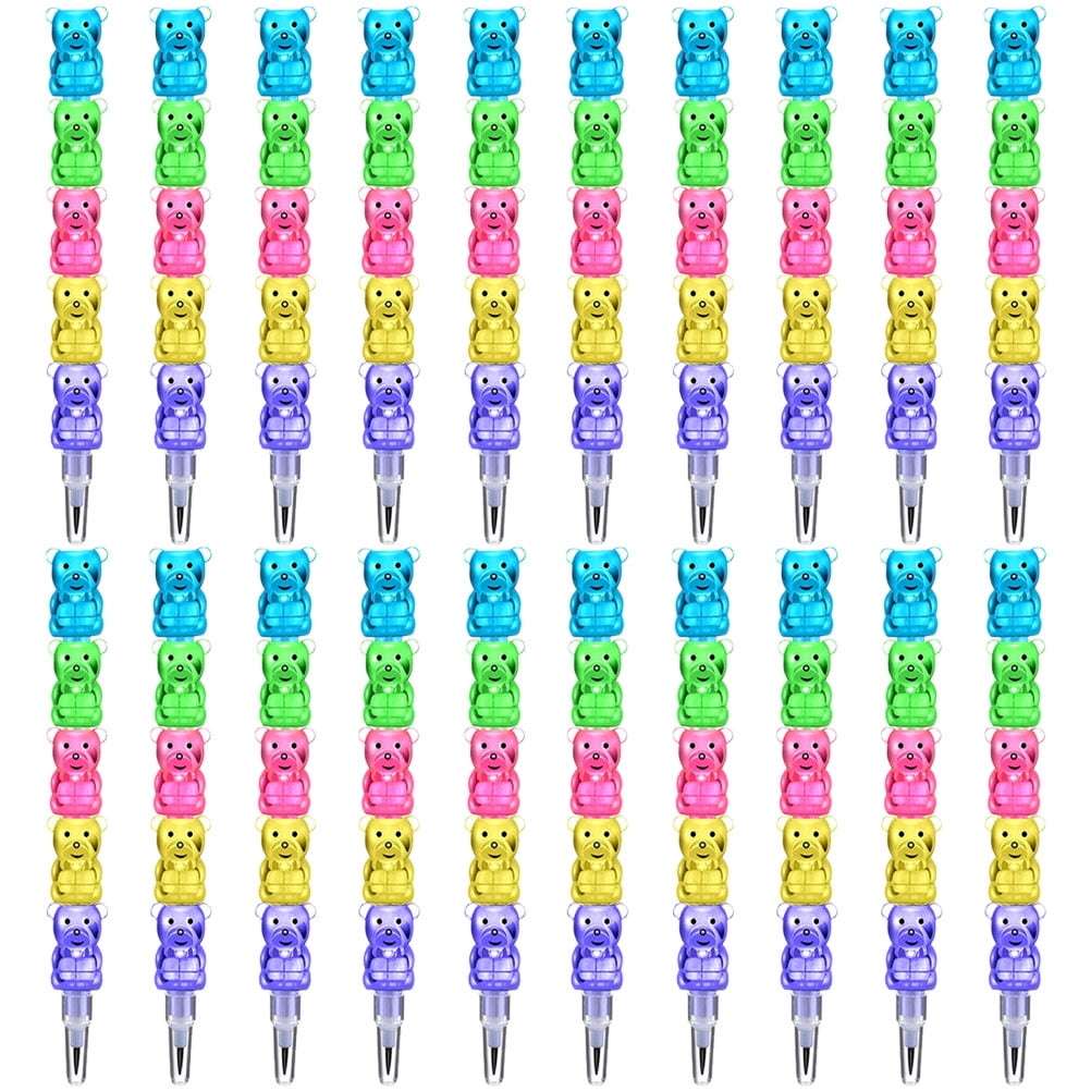 FRCOLOR 30Pcs Plastic Stacking Pencils Beer Shaped Pencils Kids Writing ...