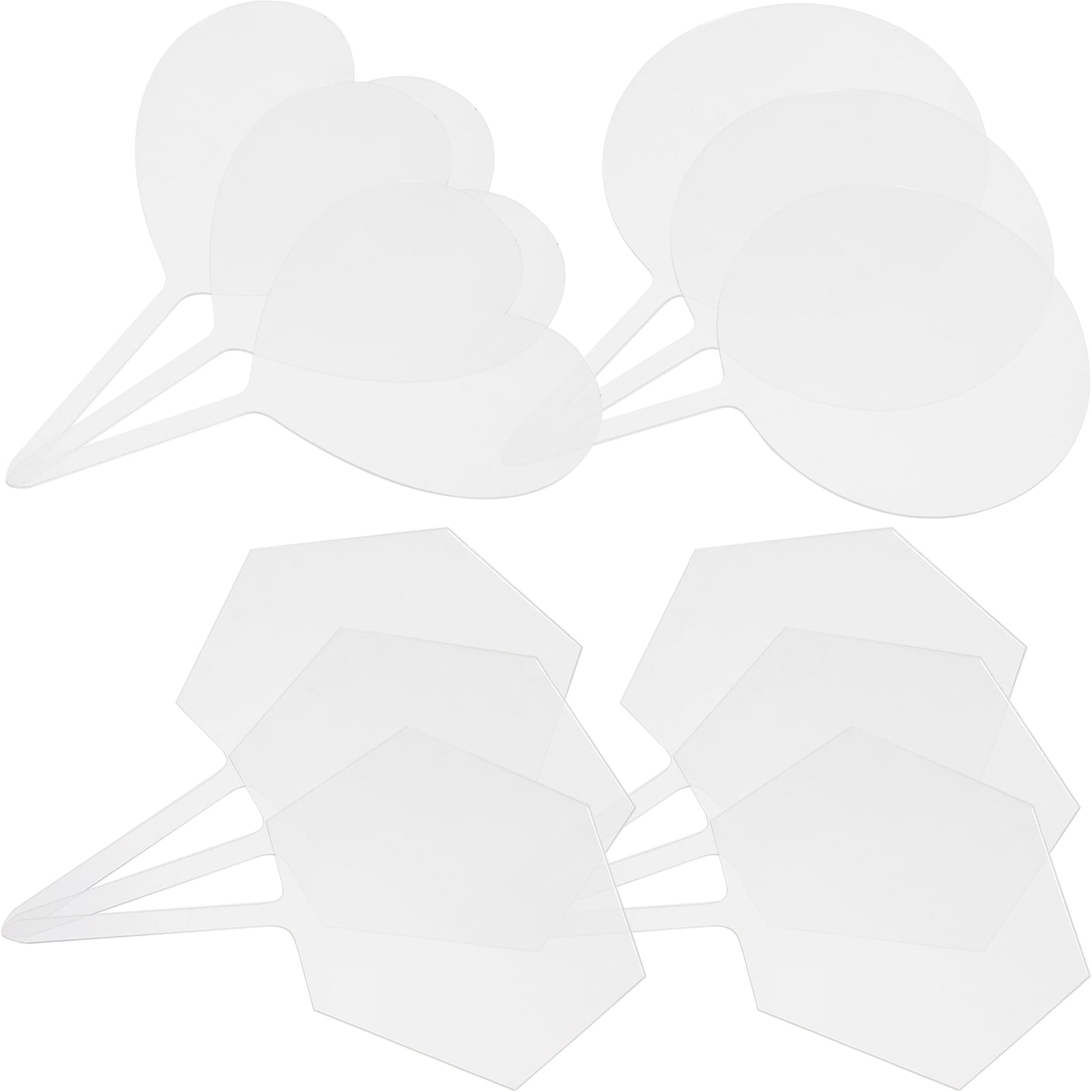 PAMINGONO 30pcs Transparent Acrylic Cupcake Toppers Birthday Cake ...