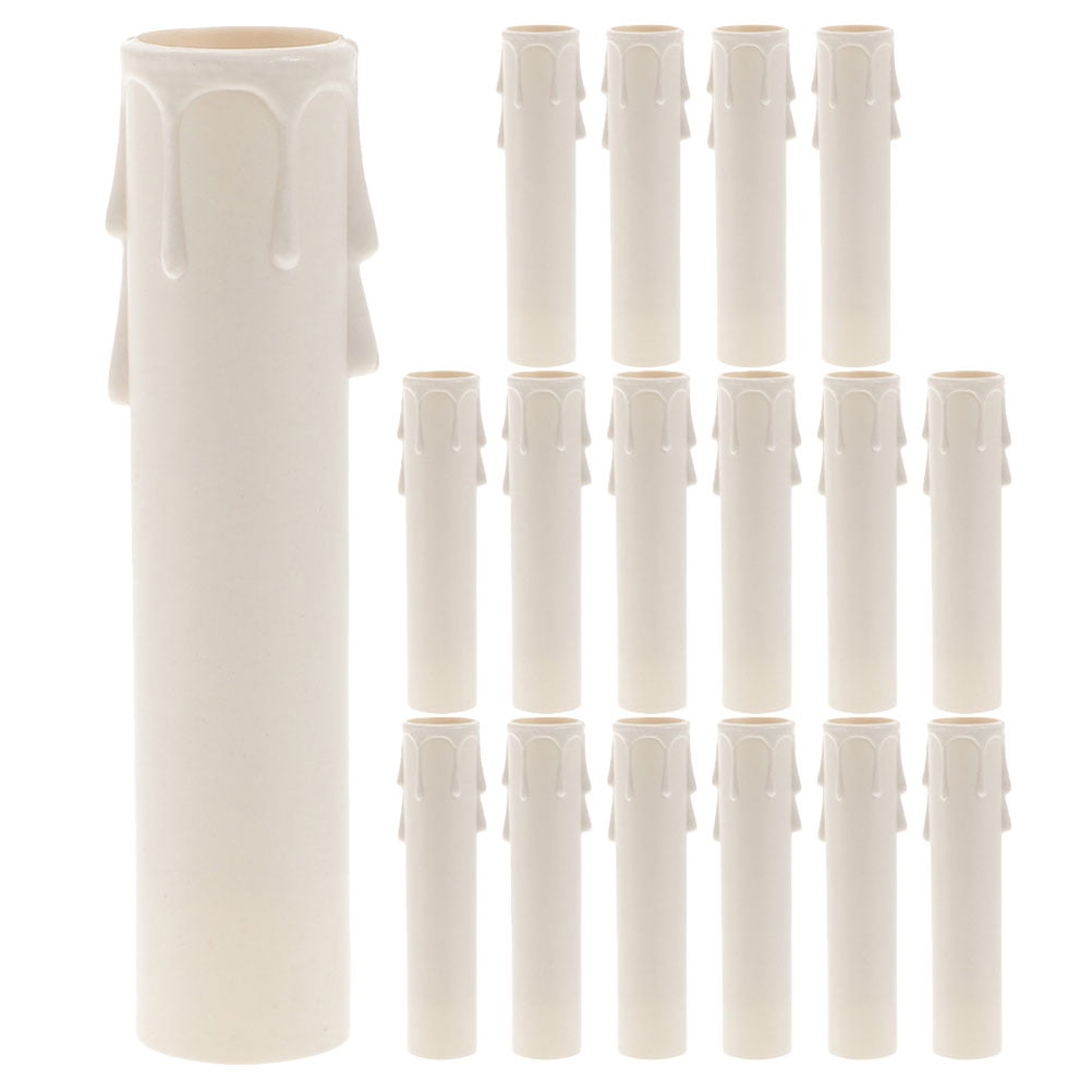 FRCOLOR 30pcs Drip Candle Socket Covers Plastic Candelabra Base ...