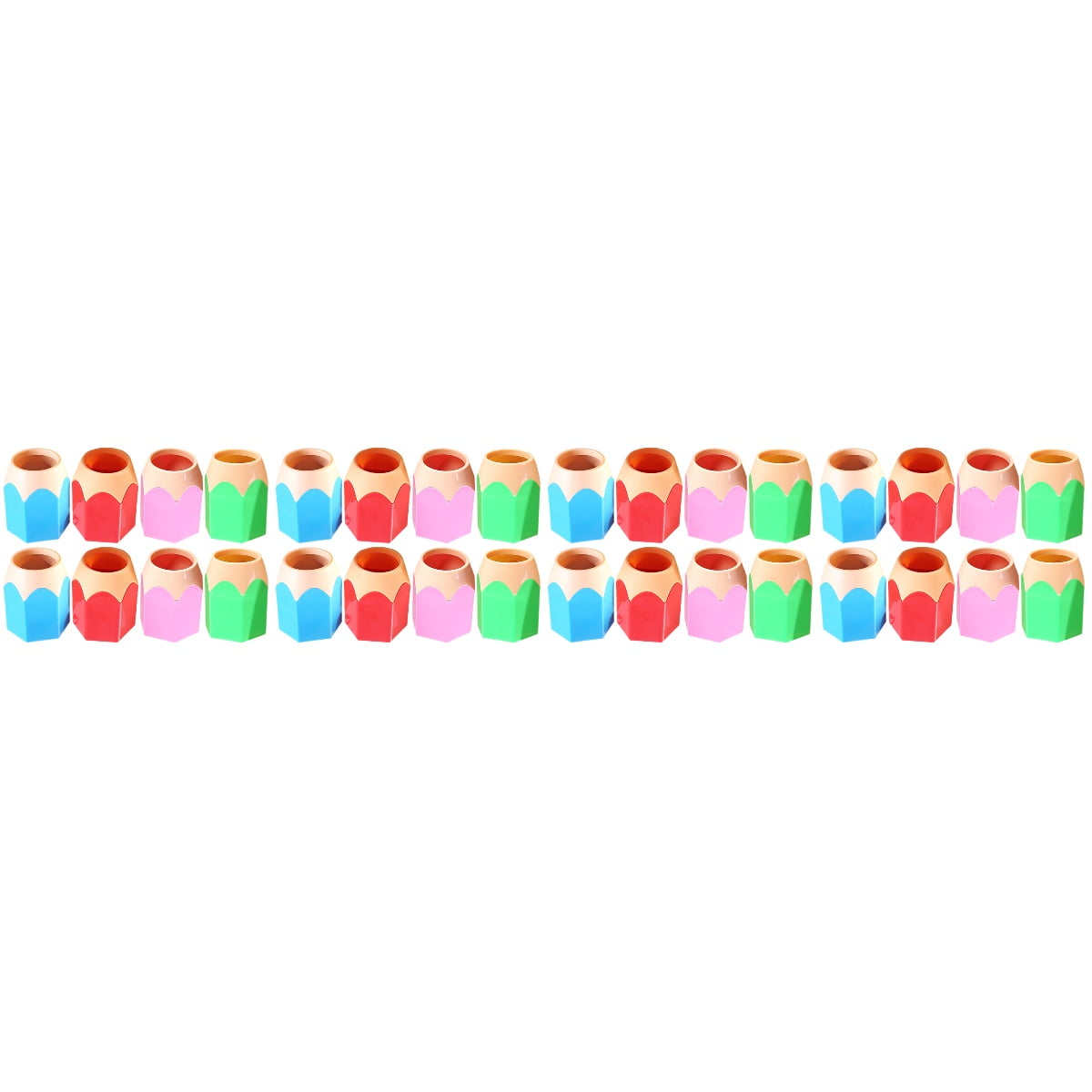 FRCOLOR 32 Pcs Desktop Pen Holders Cartoon Pen Organizers Pencil Shaped ...