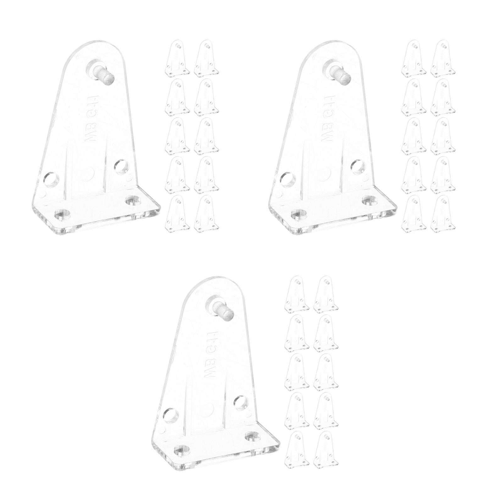 FRCOLOR 36 Pcs Hold Down Brackets Clear Blinds Bottom Rail Hold Clips ...