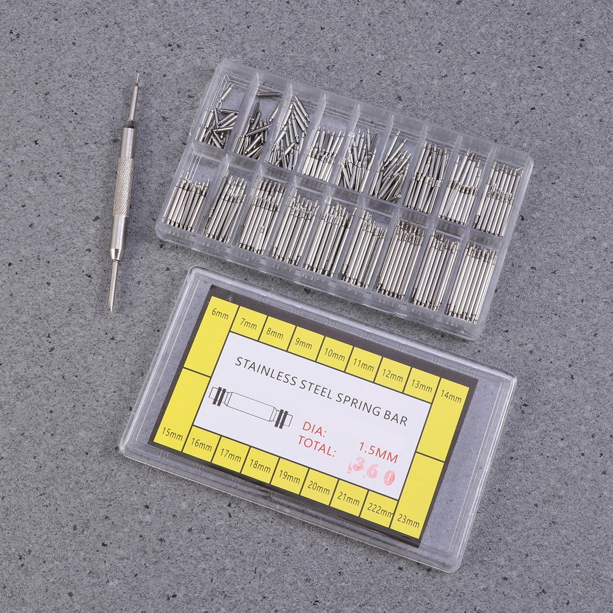 FRCOLOR 360Pcs 6-23mm Watch Spring Bars Professional Watch Wristband ...