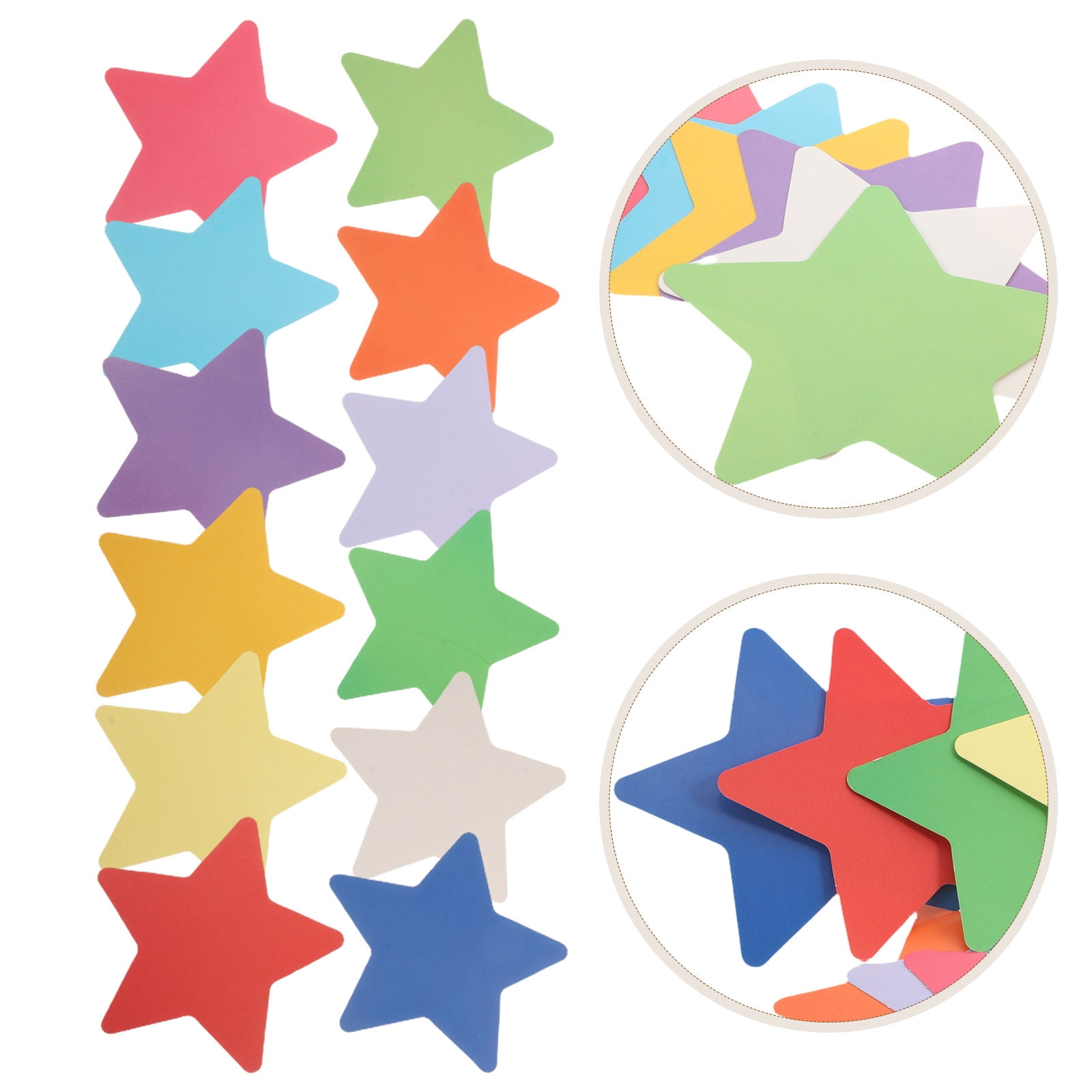 FRCOLOR 360pcs Fun Paper Cutouts Star Shape Paper Cutouts for Bulletin ...