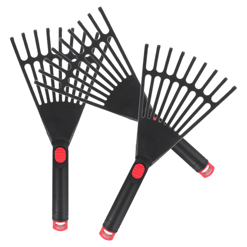 FRCOLOR 3Pcs Garden Hand Rake Gardening Leaf Rake Garden Hand Shrub ...
