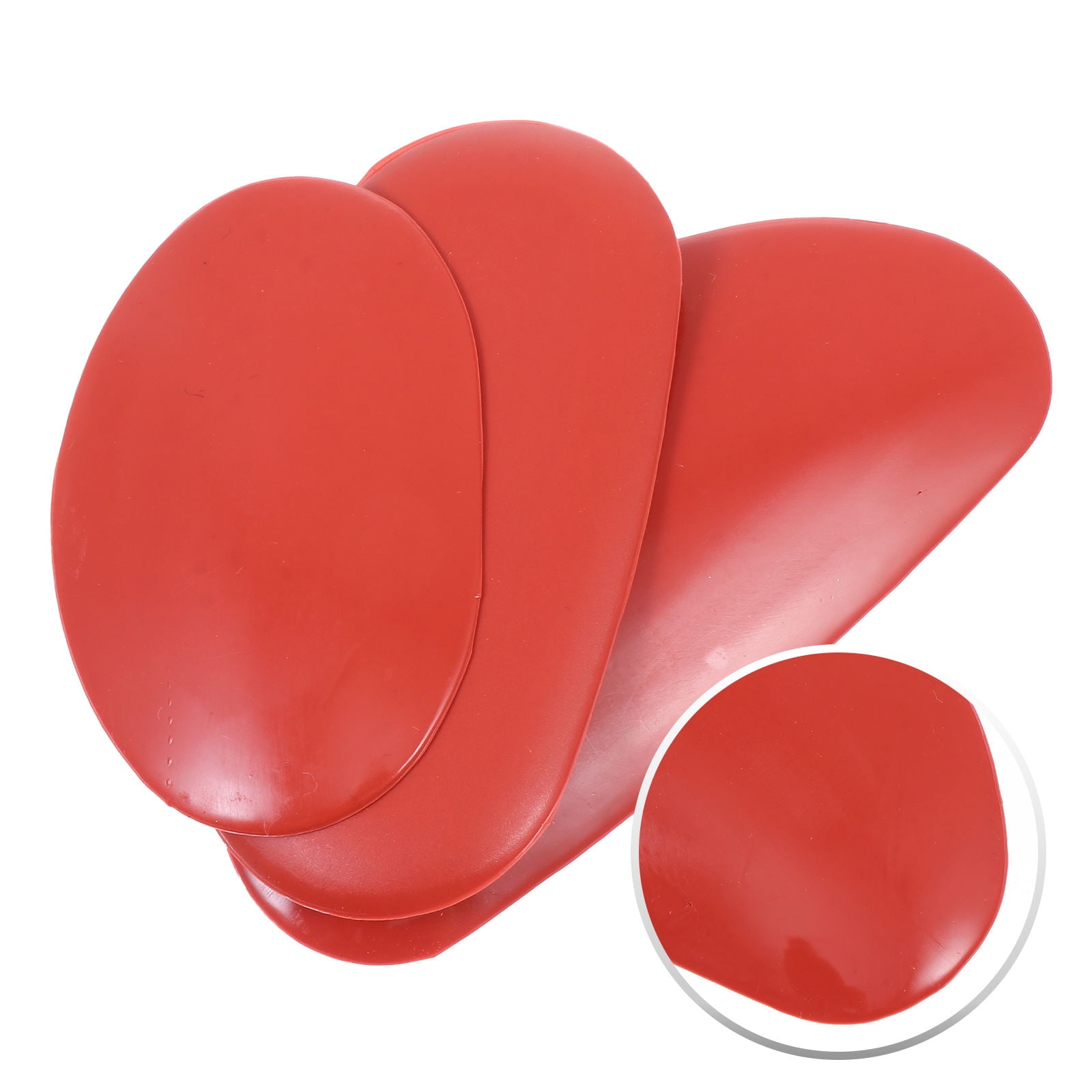 FRCOLOR 3Pcs Pottery Tools Professional Red Rubber Repairing Tools for ...