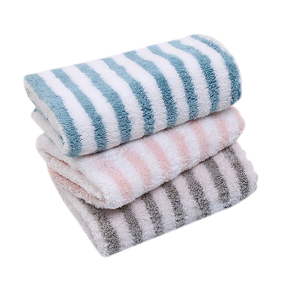 FRCOLOR 3Pcs Striped Coral Dishtowel Kitchen Sponge Cleaning Towels for ...