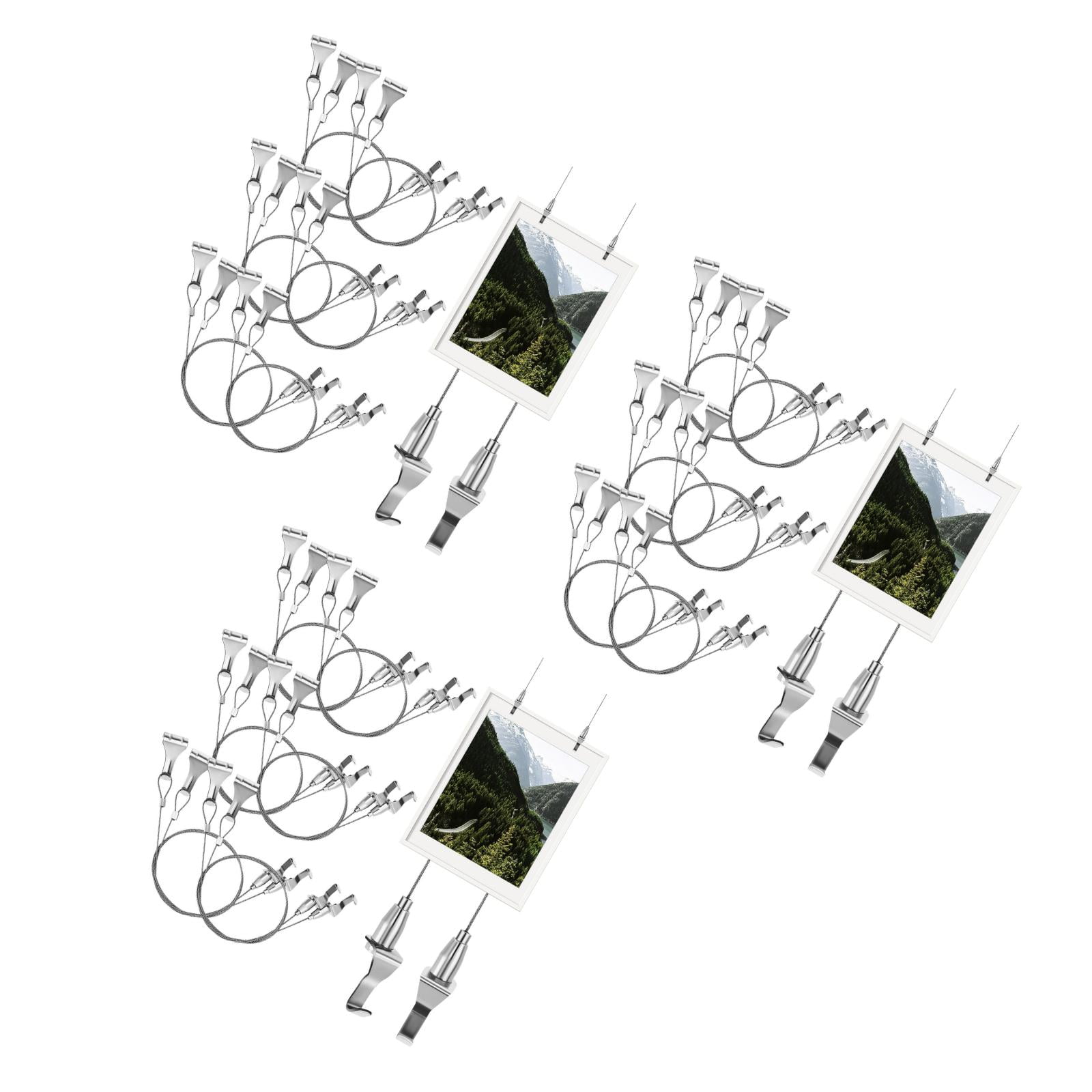 FRCOLOR 3pcs Adjustable Picture Hanging Kit - 8-Piece Picture Rail ...