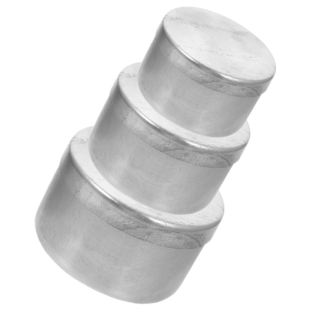 FRCOLOR 3pcs Aluminum Weighing Pan Lab Measuring Dish Powder Liquid ...