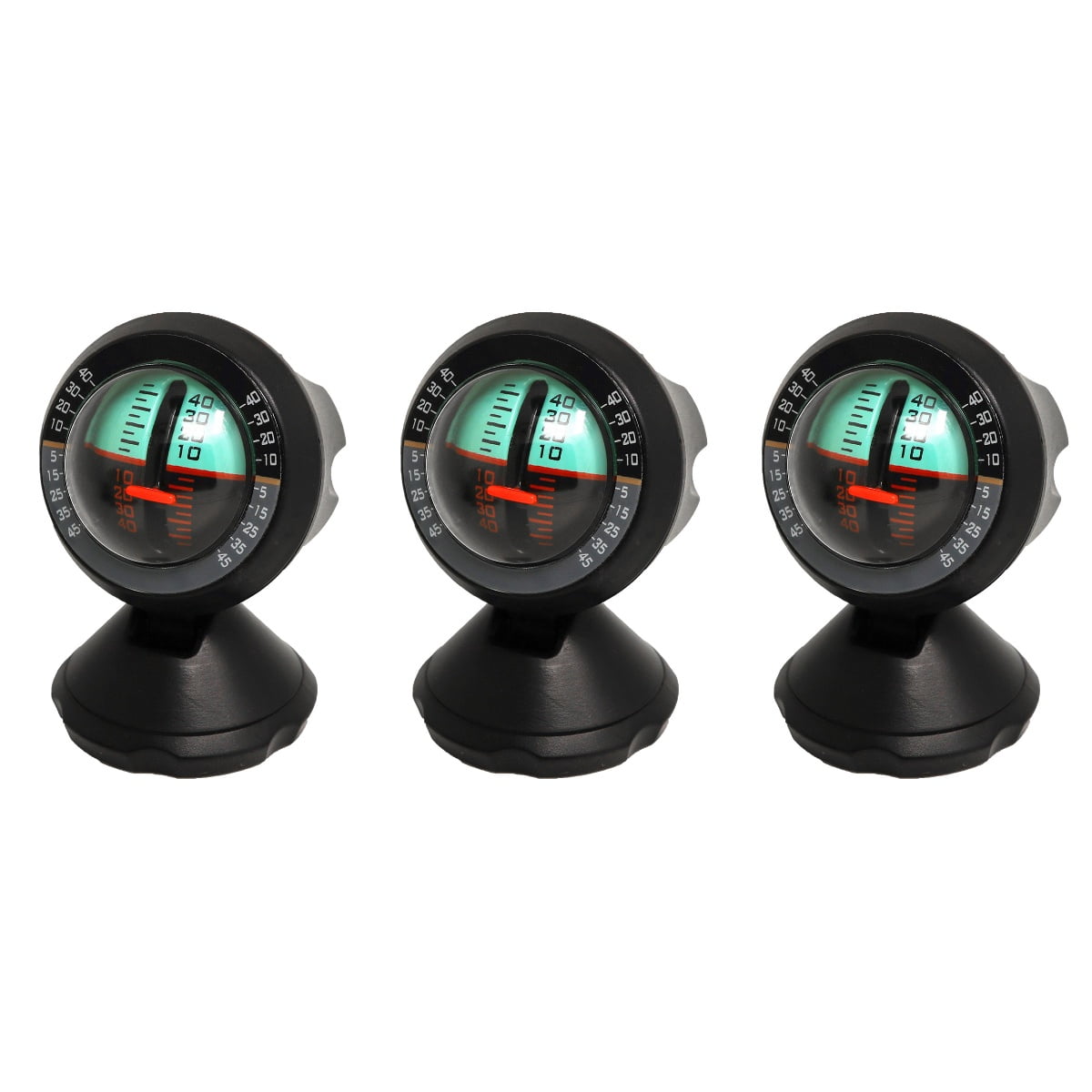 FRCOLOR 3pcs Car Tilt Gauge Indicator Gradient Angle Slope Level Meter ...