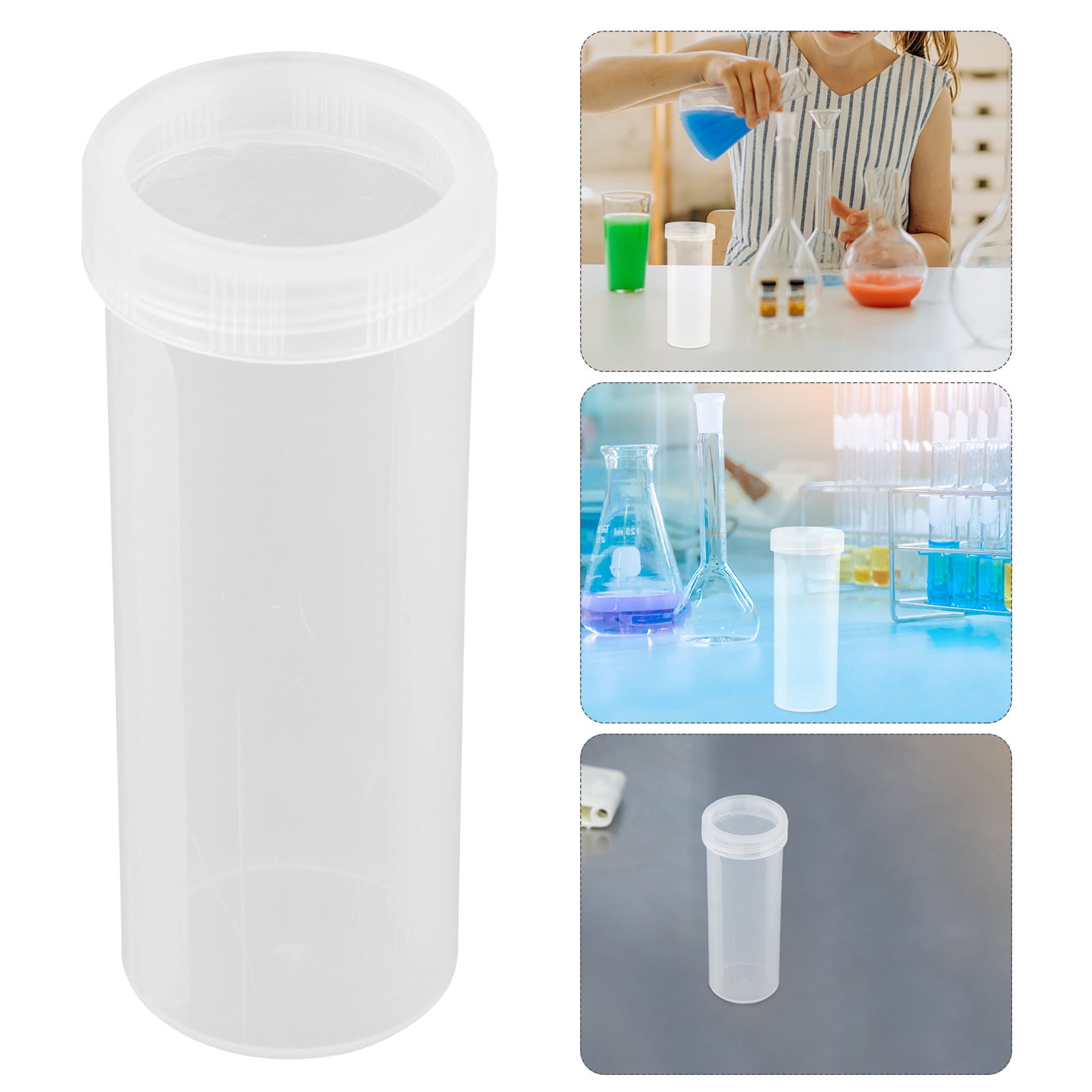 FRCOLOR 3pcs Clear Plastic Staining Jar for Microscope Slide Holder ...