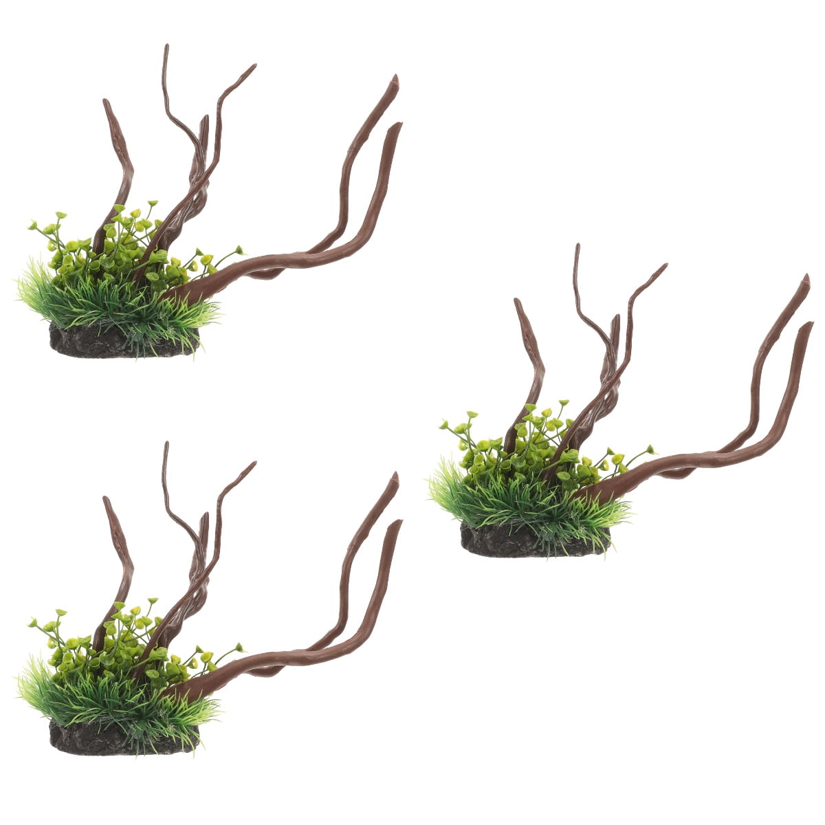 FRCOLOR 3pcs Fish Tank Artificial Tree Root Simulation Plant Model ...