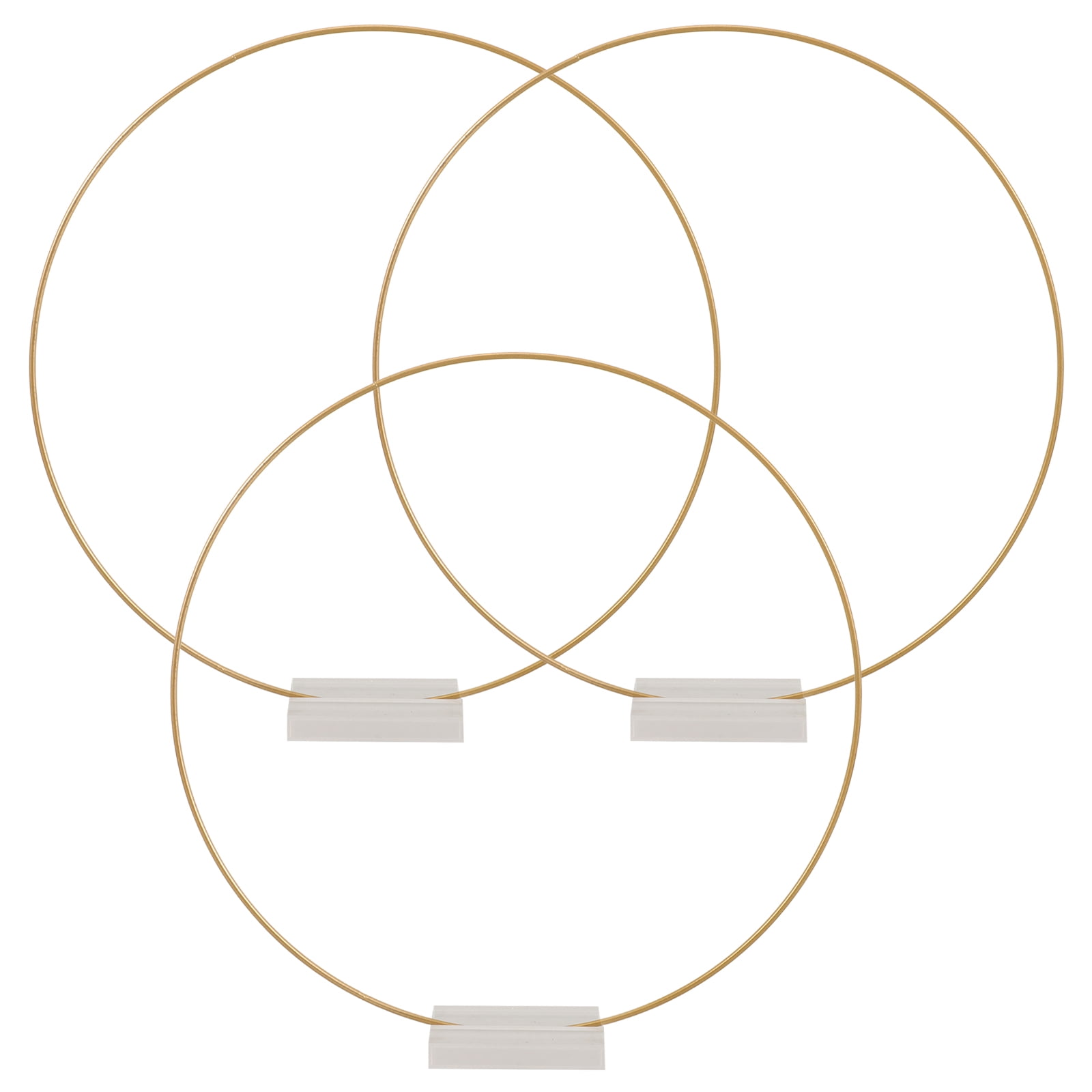 FRCOLOR 3pcs Floral Hoop Centerpieces Hoop Wreath 12-Inch Metal Ring ...