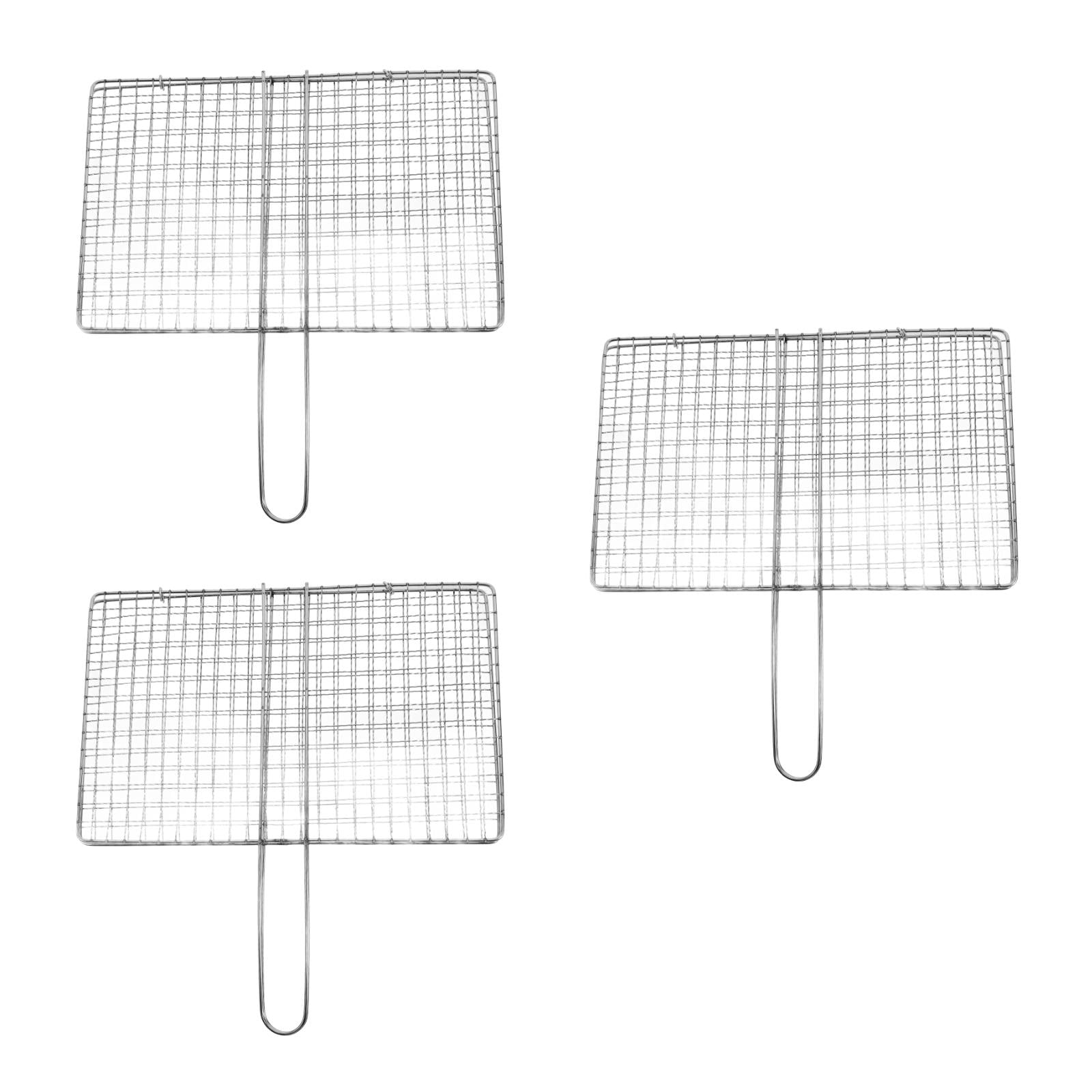 FRCOLOR 3pcs Grill Basket For Outdoor Grill Cooking Accessory Rolling ...