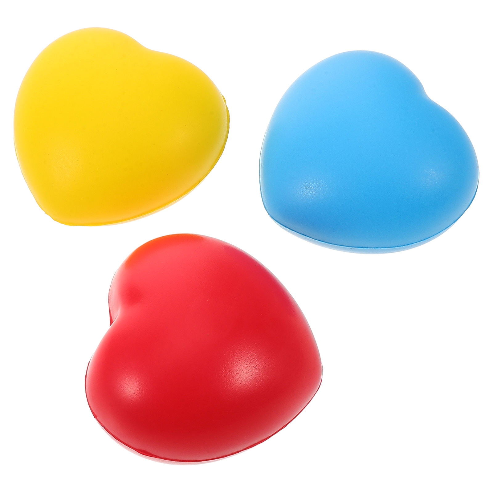 FRCOLOR 3pcs Heart Shaped Hand Exercise Balls Soft Pu Squeeze Balls For ...