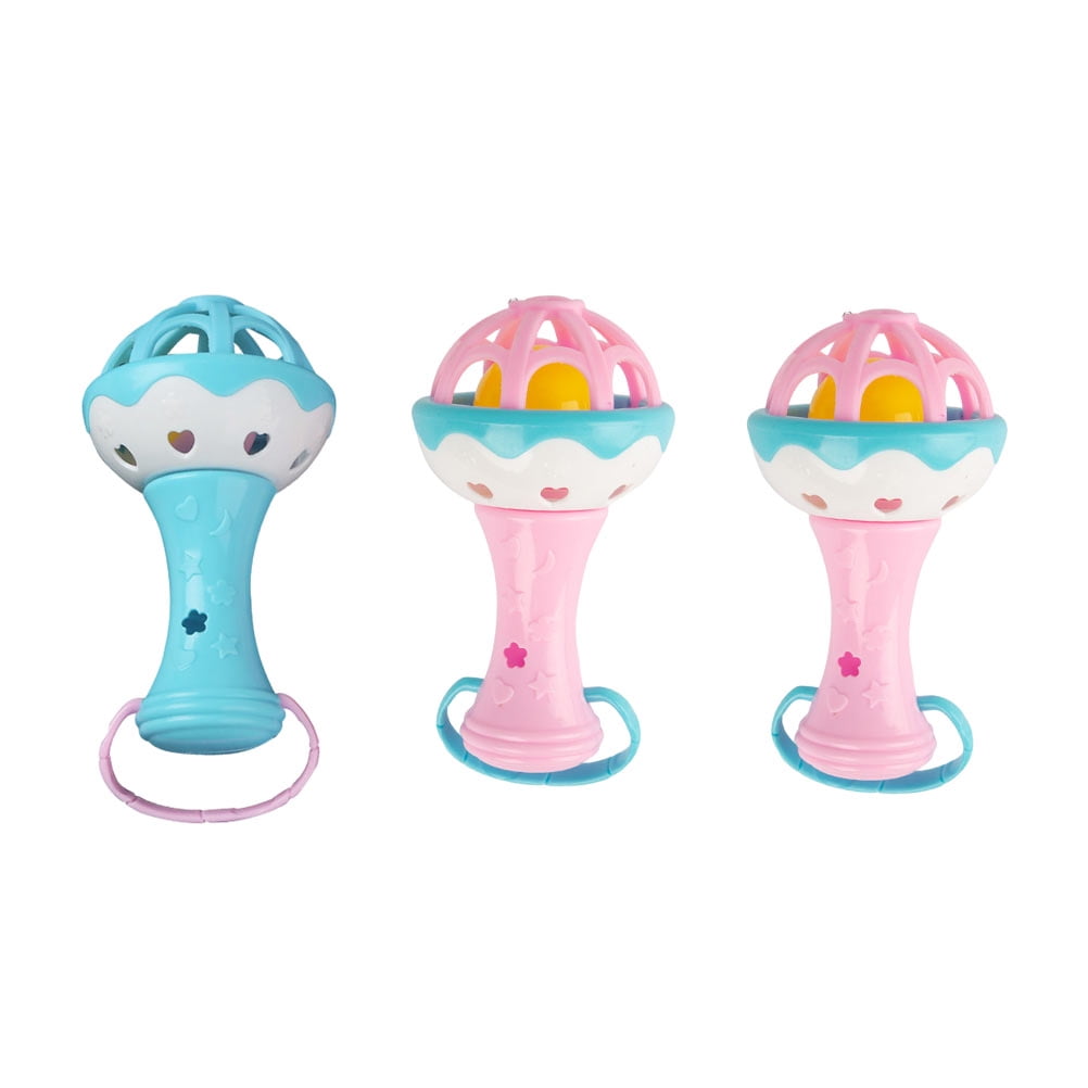 FRCOLOR 3pcs Kids Music Toys Hand Shaking Bells Adorable Rattles ...