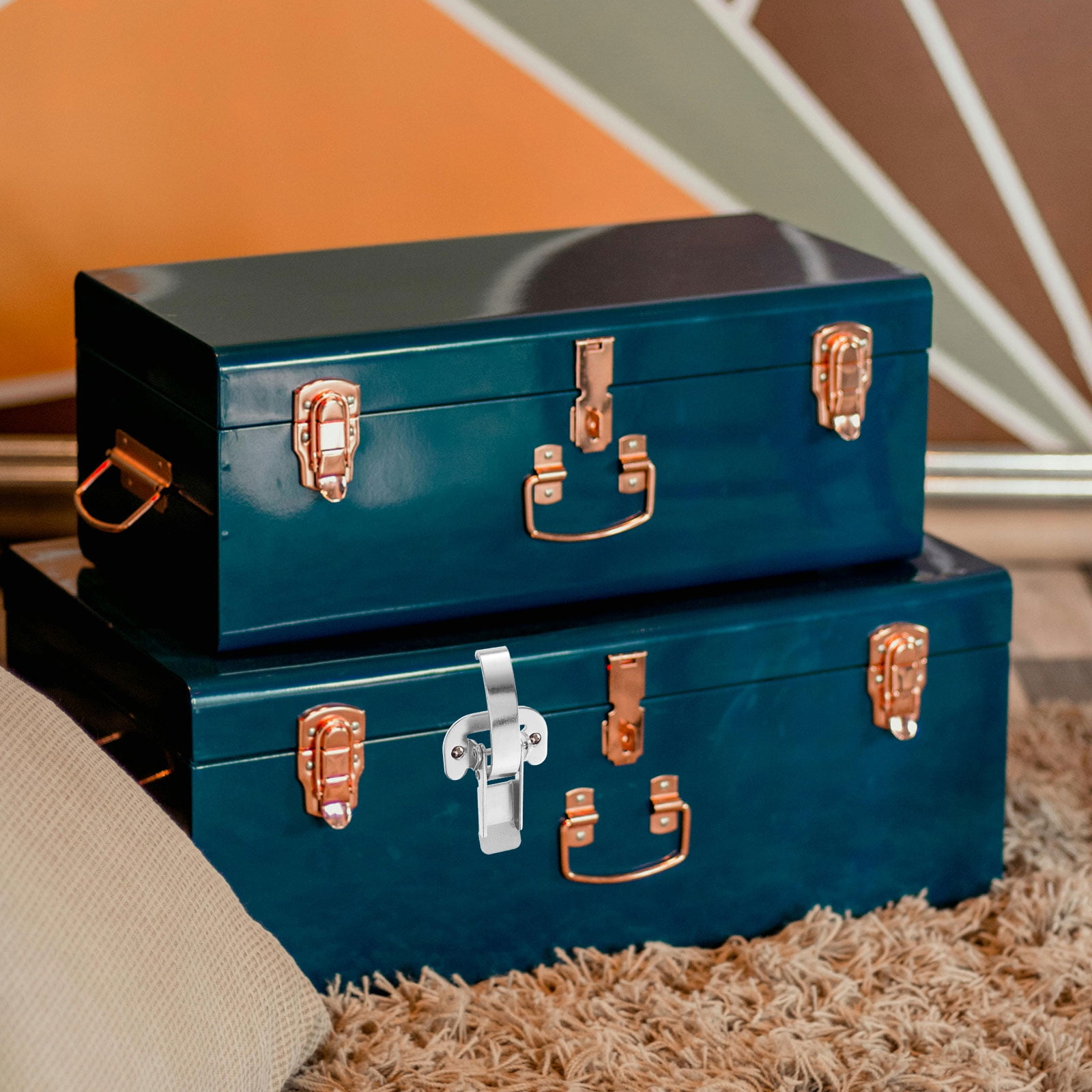 FRCOLOR 3pcs Metal Latch For Tool Box Buckle Hook Lock Replacement ...