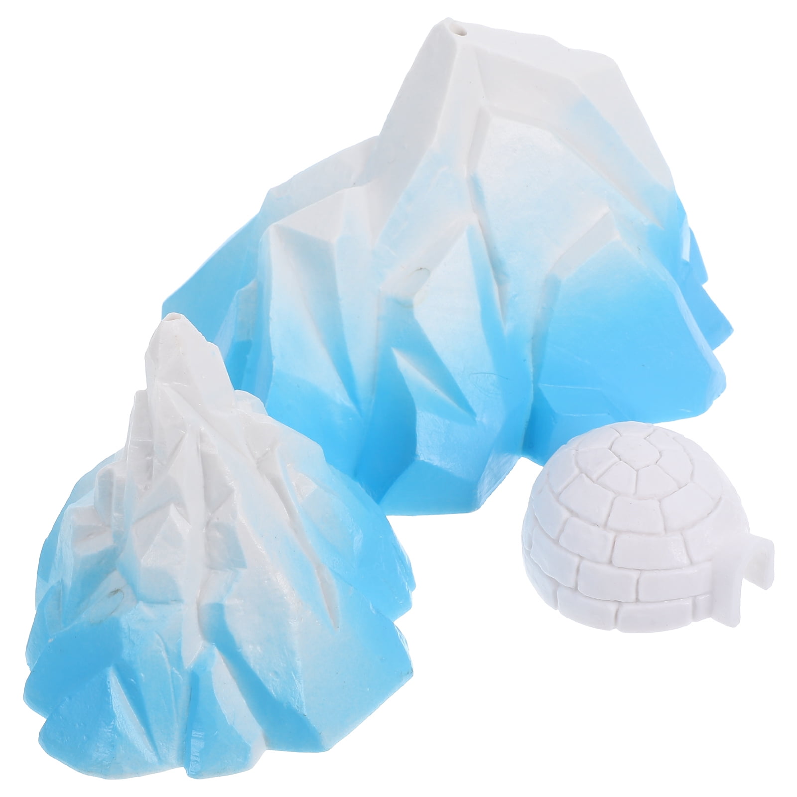 FRCOLOR 3pcs Miniature Arctic Iceberg and Igloo Models Glacier and Ice ...