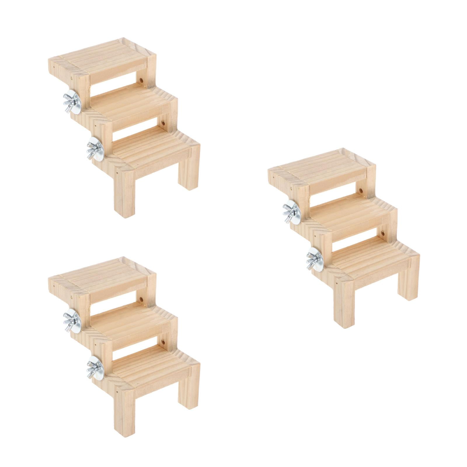 FRCOLOR 3pcs Parrot Ladder Model Bird Standing Ladder Parrot Cage ...