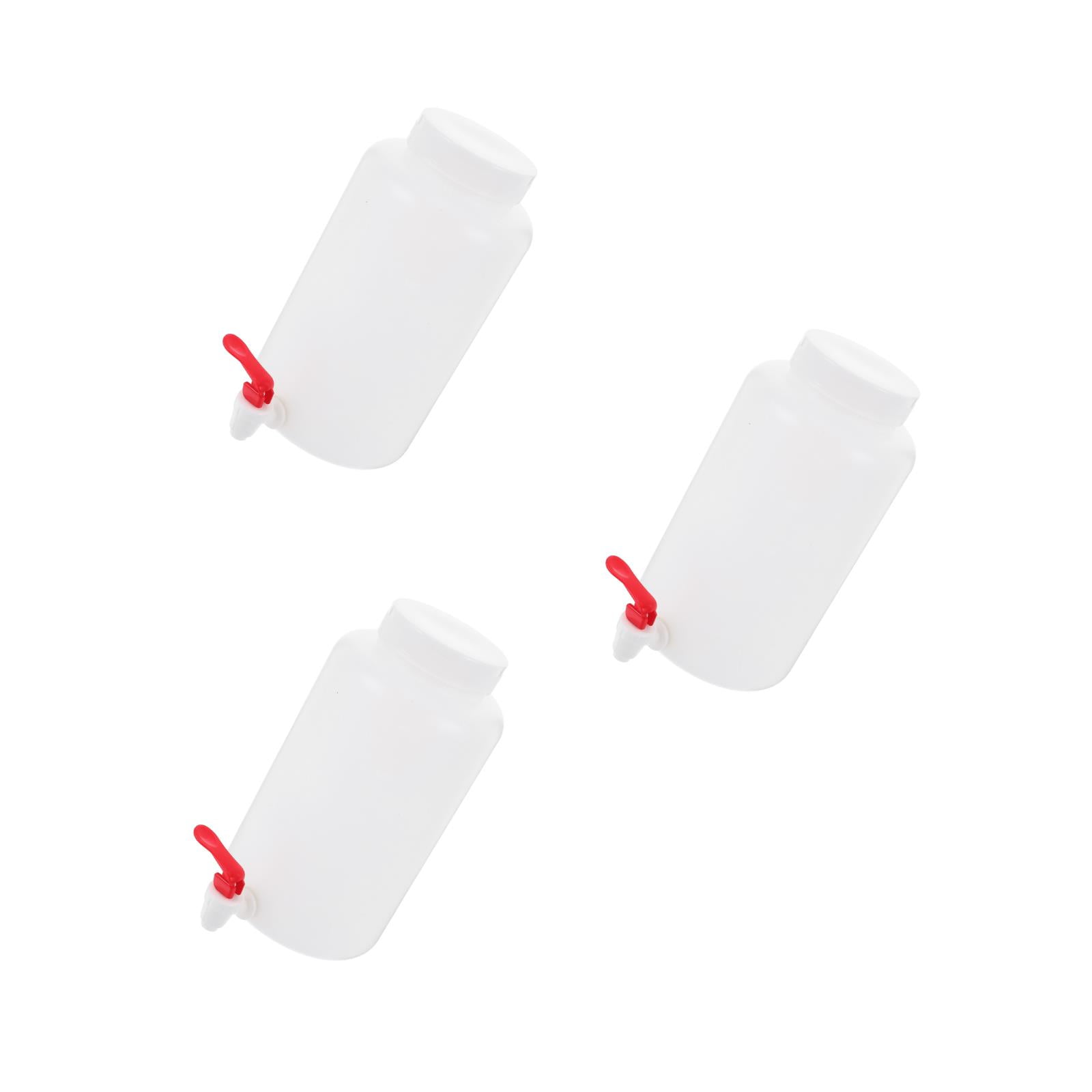 FRCOLOR 3pcs Plastic Dispensing Bottle Spigot Bottle Laboratory Reagent ...