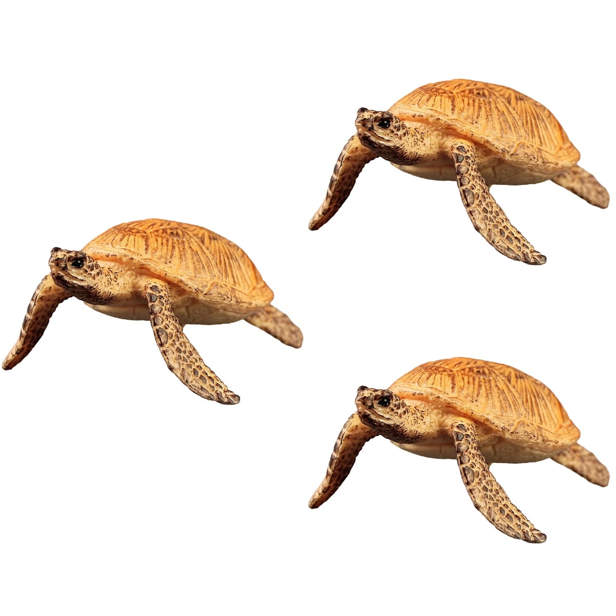 FRCOLOR 3pcs Plastic Turtle Model Plastic Tortoise Toy Plastic Ocean Animals Toy Tortoise ...
