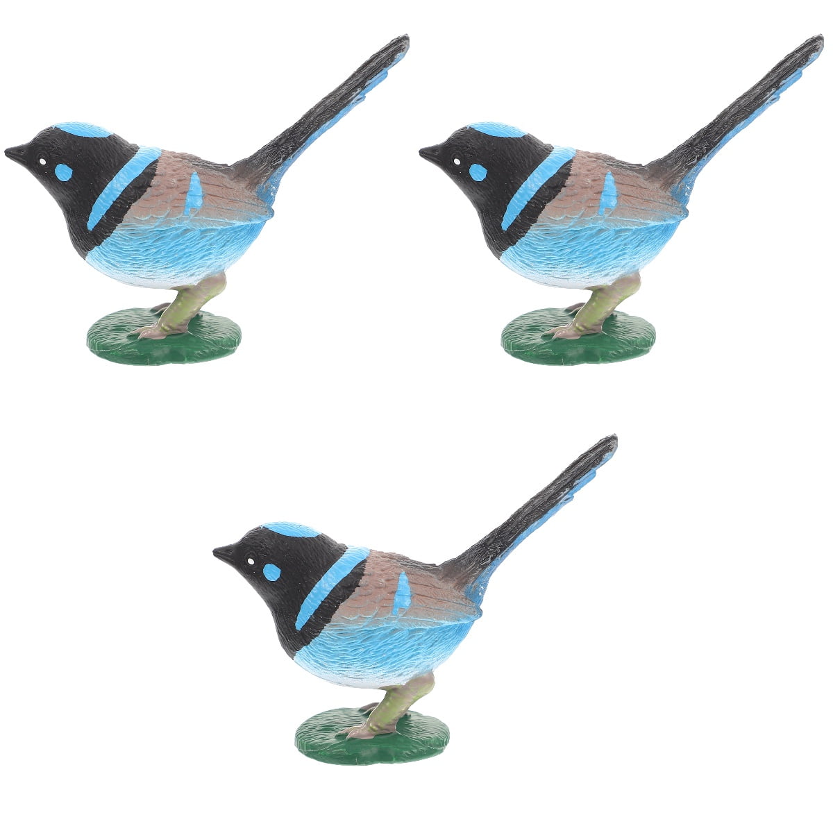 FRCOLOR 3pcs Small Artificial Birds Plastic Bird Decor Bird Figurines ...