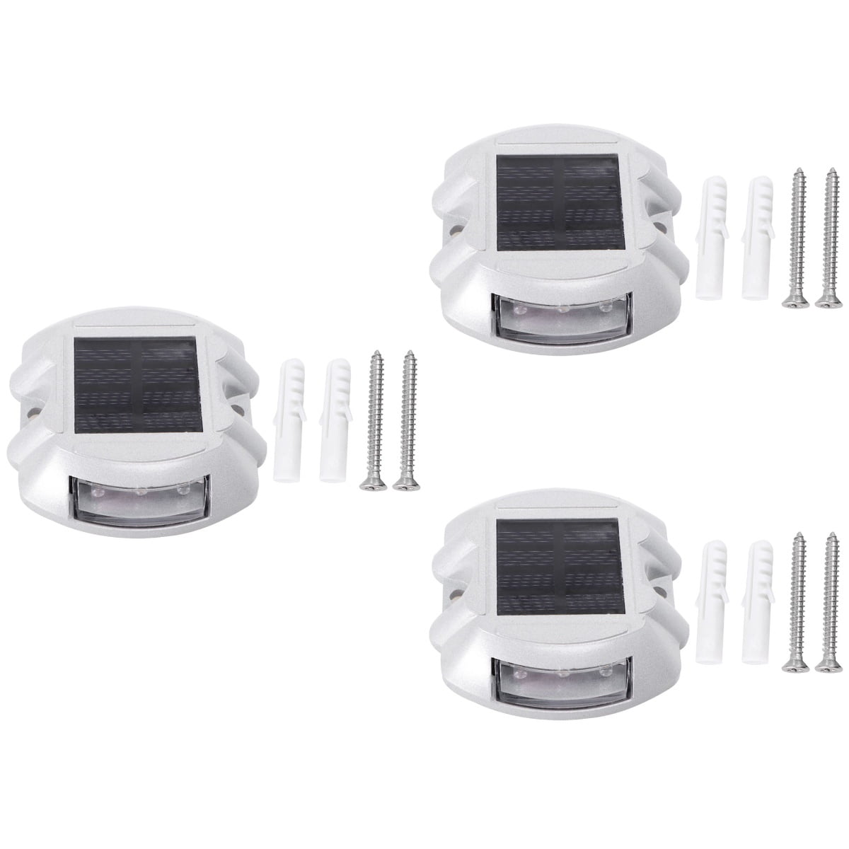 FRCOLOR 3pcs Solar LED Pathway Marker LED Dock Light Waterproof ...