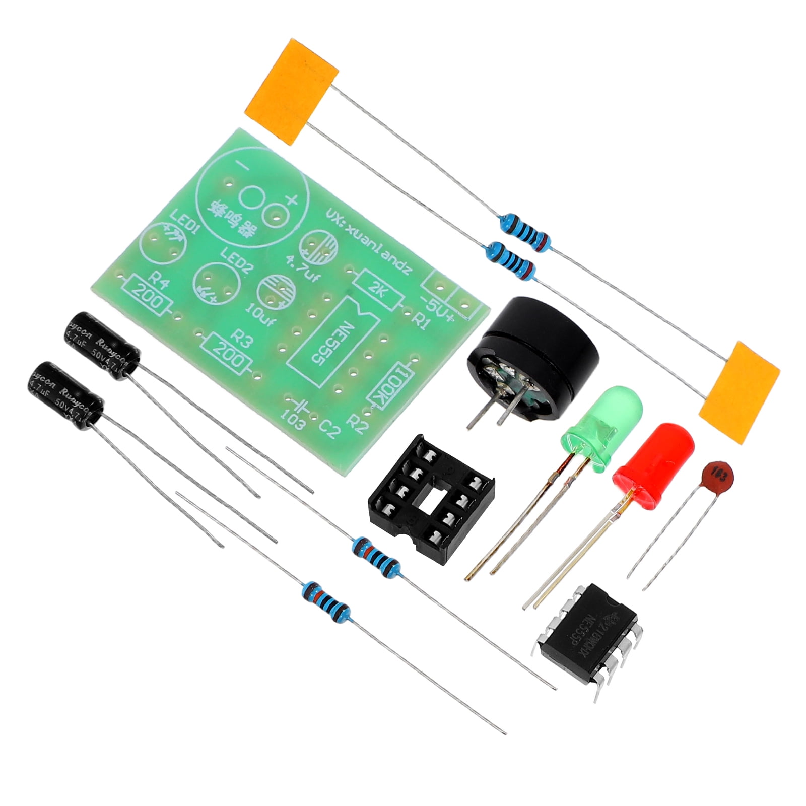 FRCOLOR 3pcs Soldering Practice Kit 555 Timer Circuit Dual Parts ...
