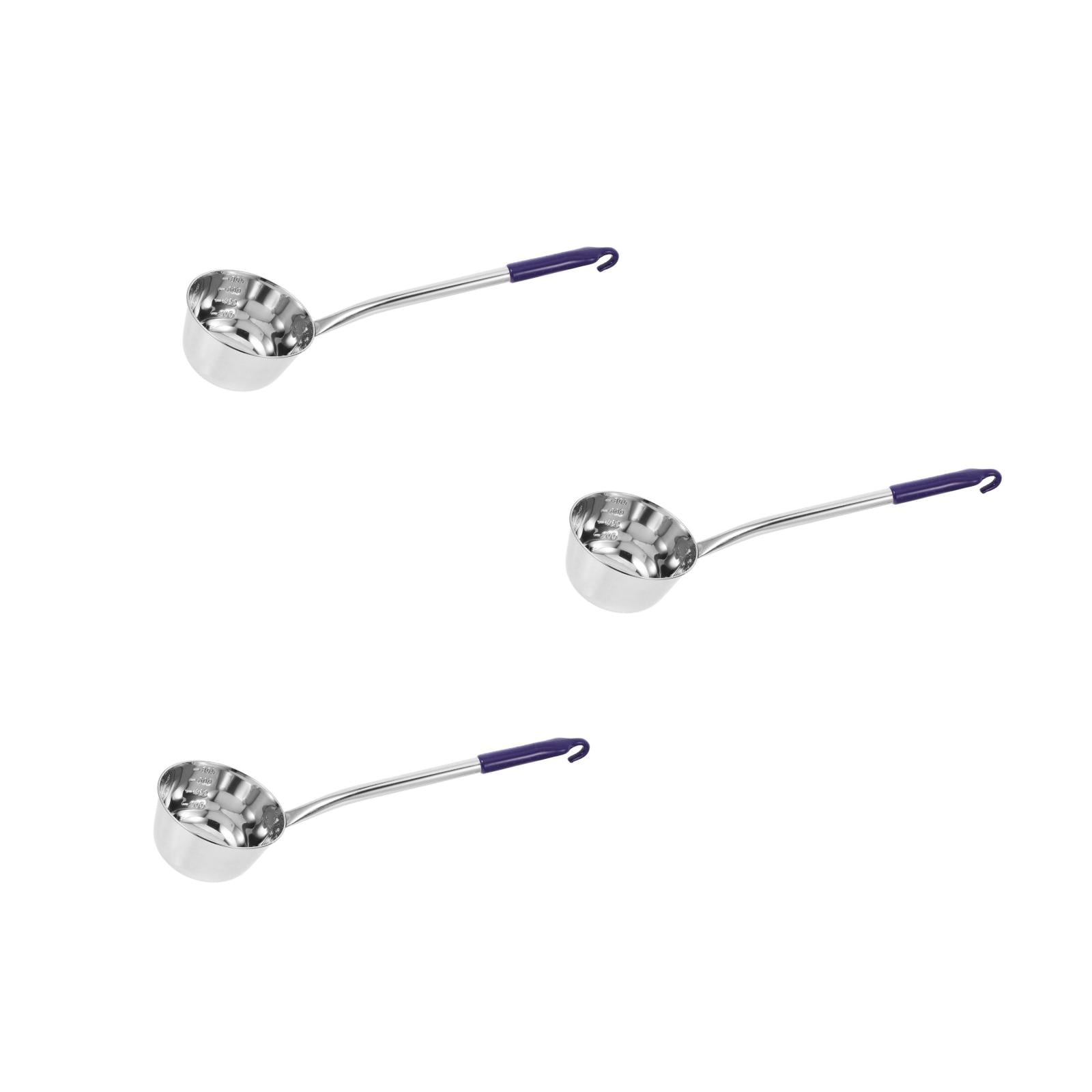 FRCOLOR HOMEMAXS 3pcs Long Handle Stainless Steel Soup Ladle Spoon Bath ...