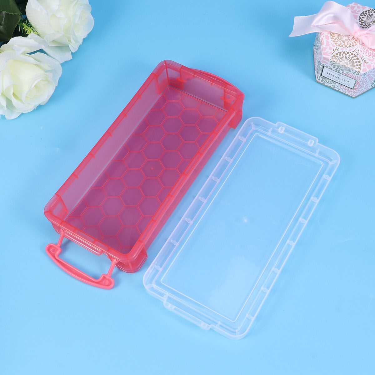 FRCOLOR 3pcs Storage Case Container Box Pencil Case Multifunctional ...